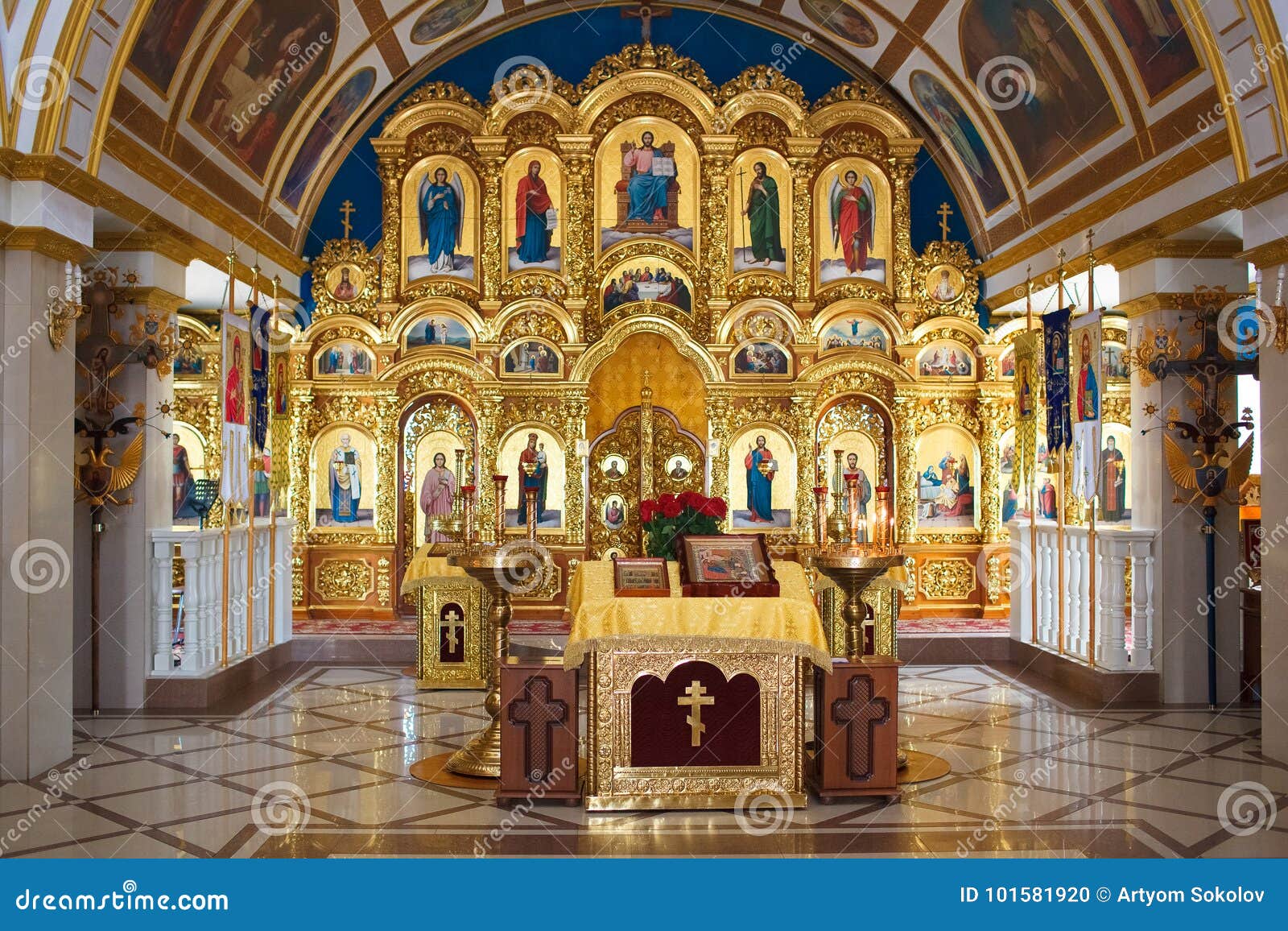 Orthodox Church from the Inside Editorial Image - Image of cathedral ...