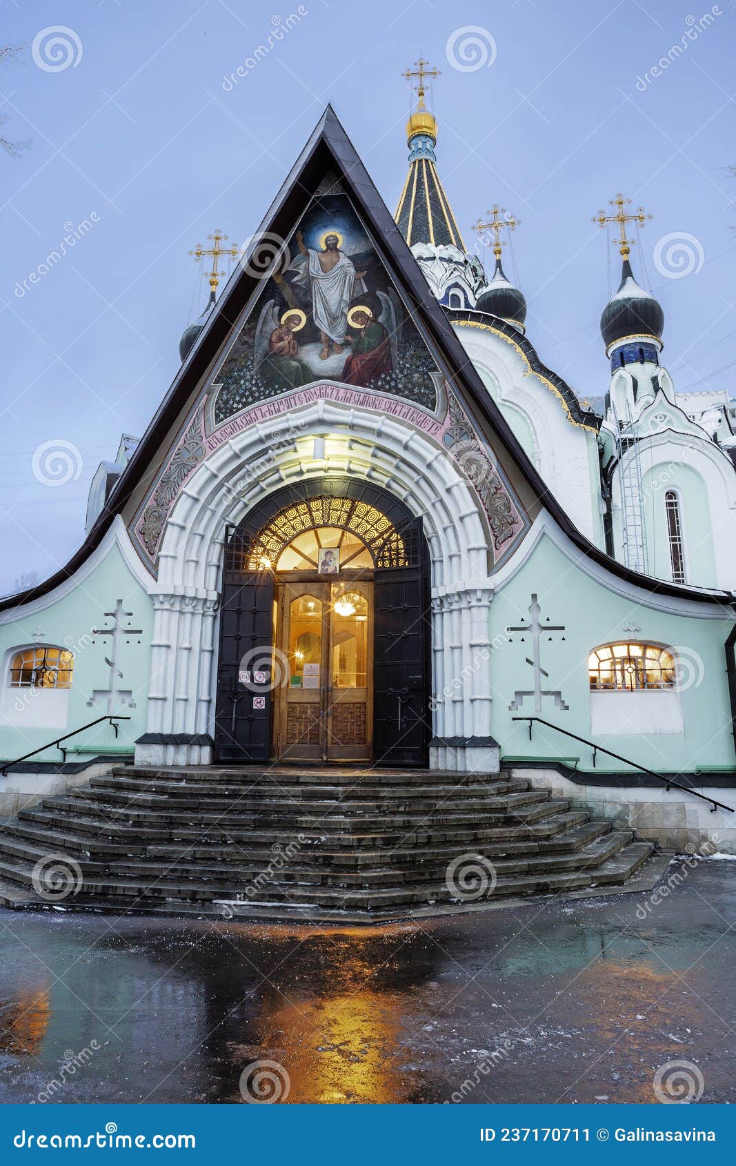 Moscow, Russia, the Church of the Resurrection of Christ in Sokolniki ...