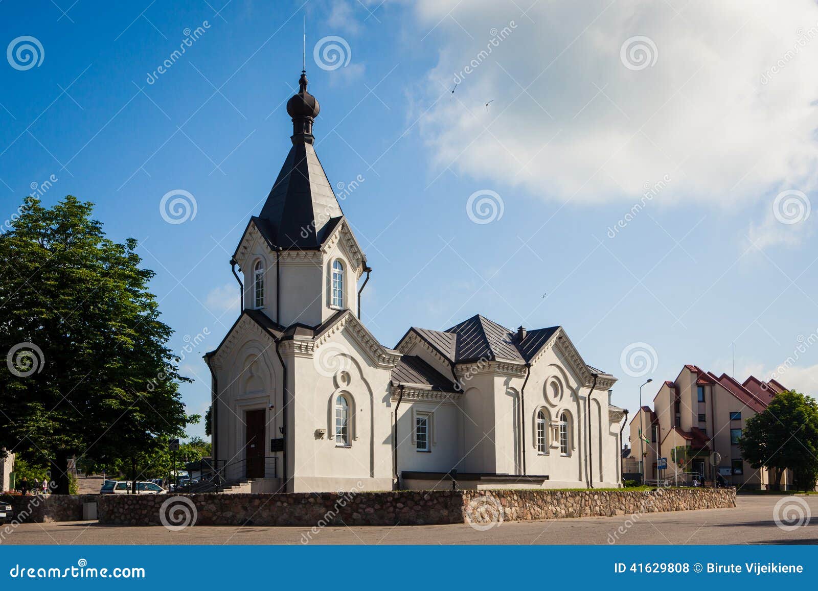Orthodox church in Merkine stock photo. Image of cristianity - 41629808