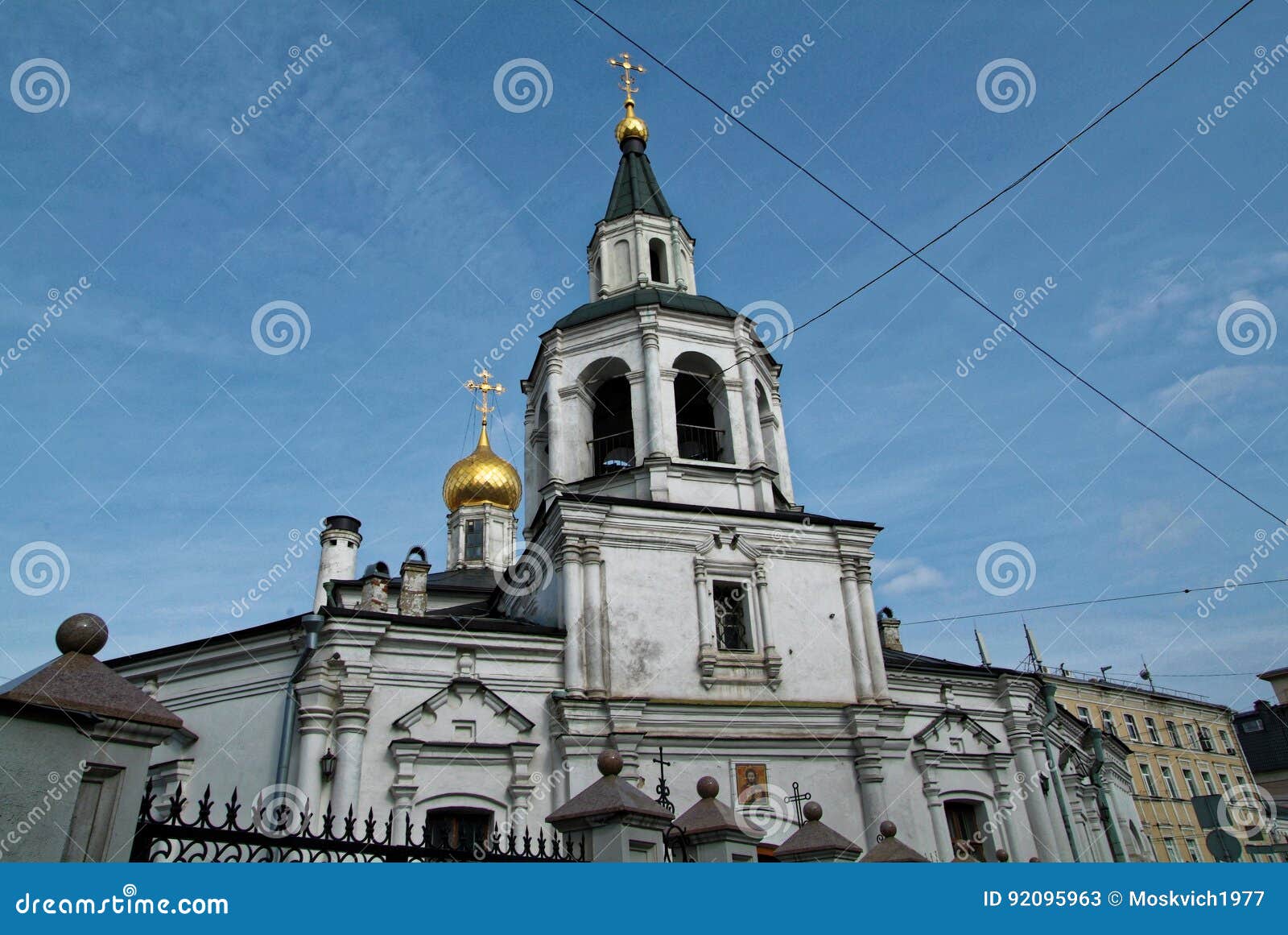 Orthodox Church in Moscow in the Spring Stock Image - Image of dome ...