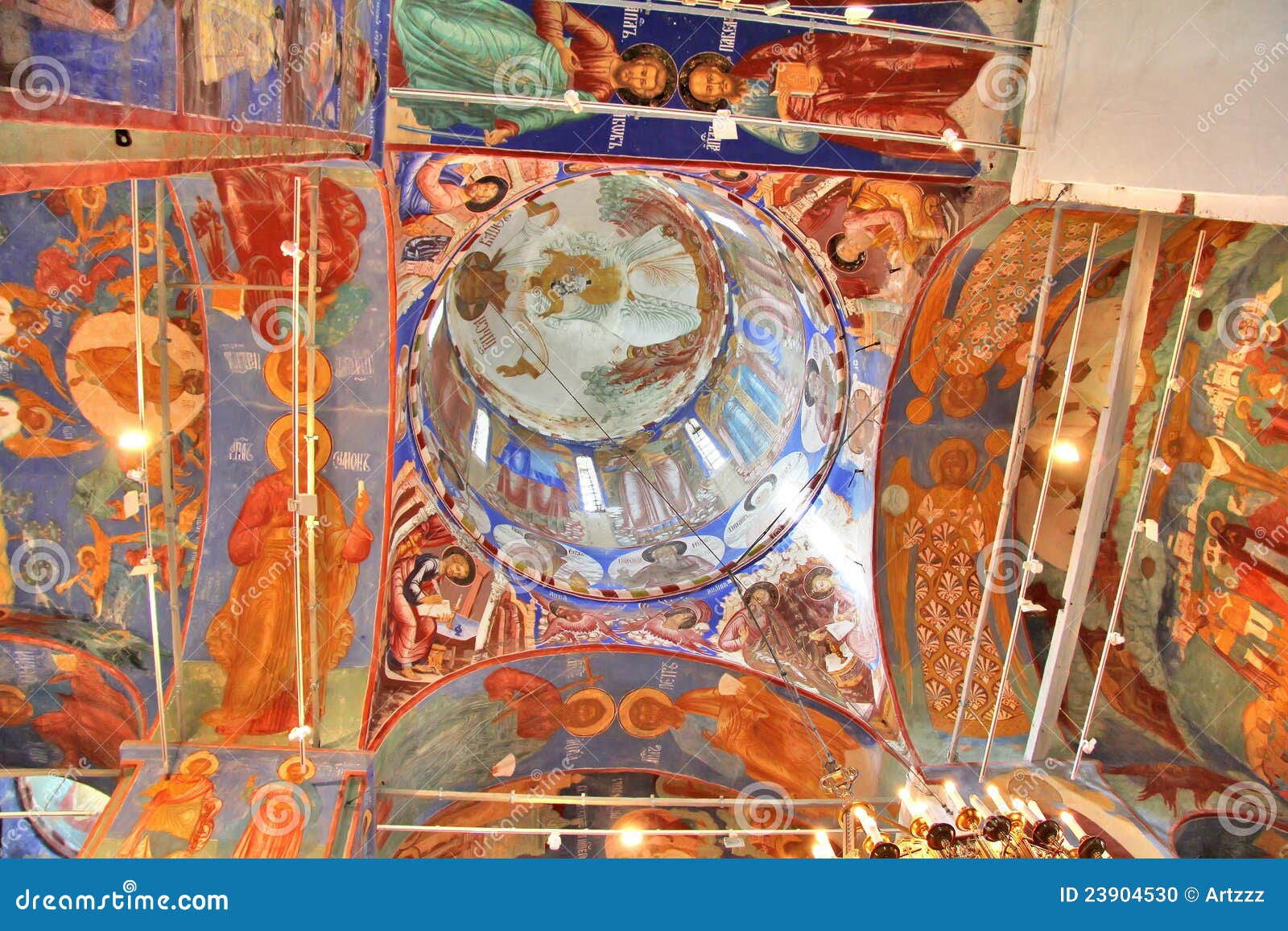 Orthodox church s ceiling stock photo. Image of christianity - 23904530