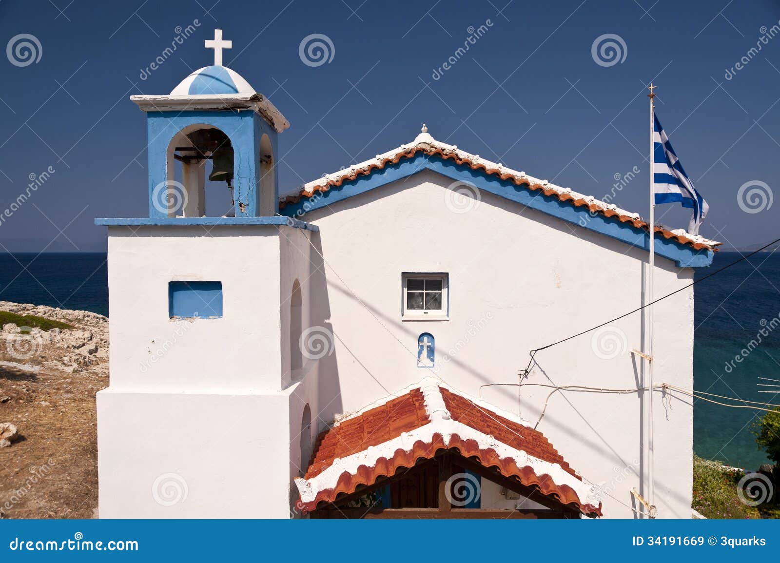 Orthodox Church on Samos stock image. Image of sacred - 34191669