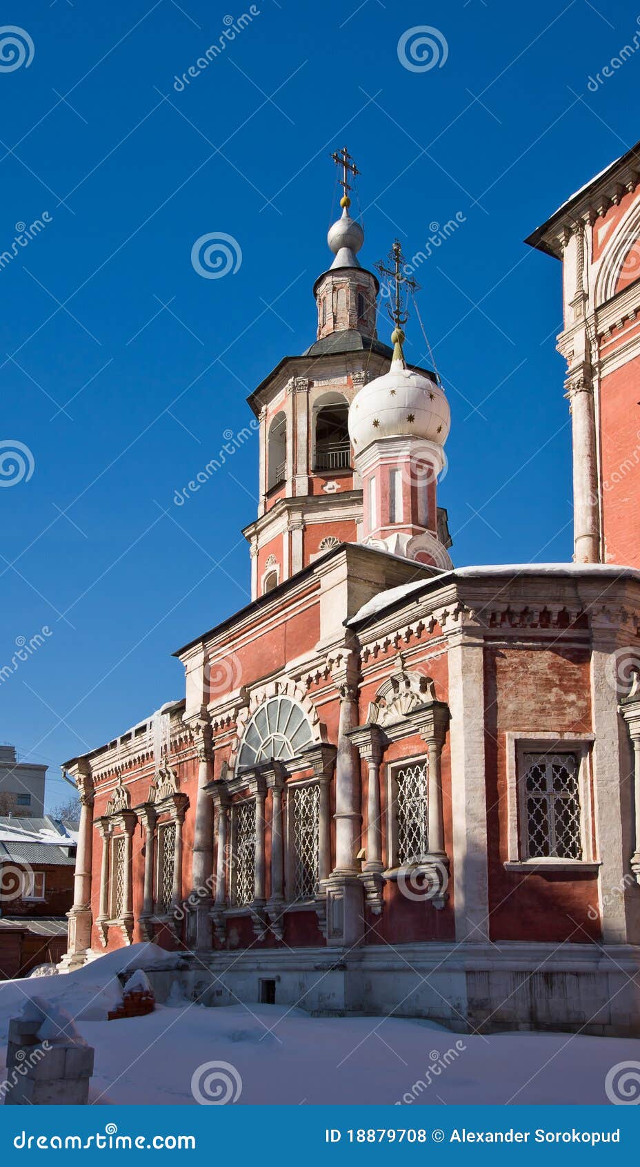 Orthodox Church in the Snow Stock Photo - Image of church, shine: 18879708