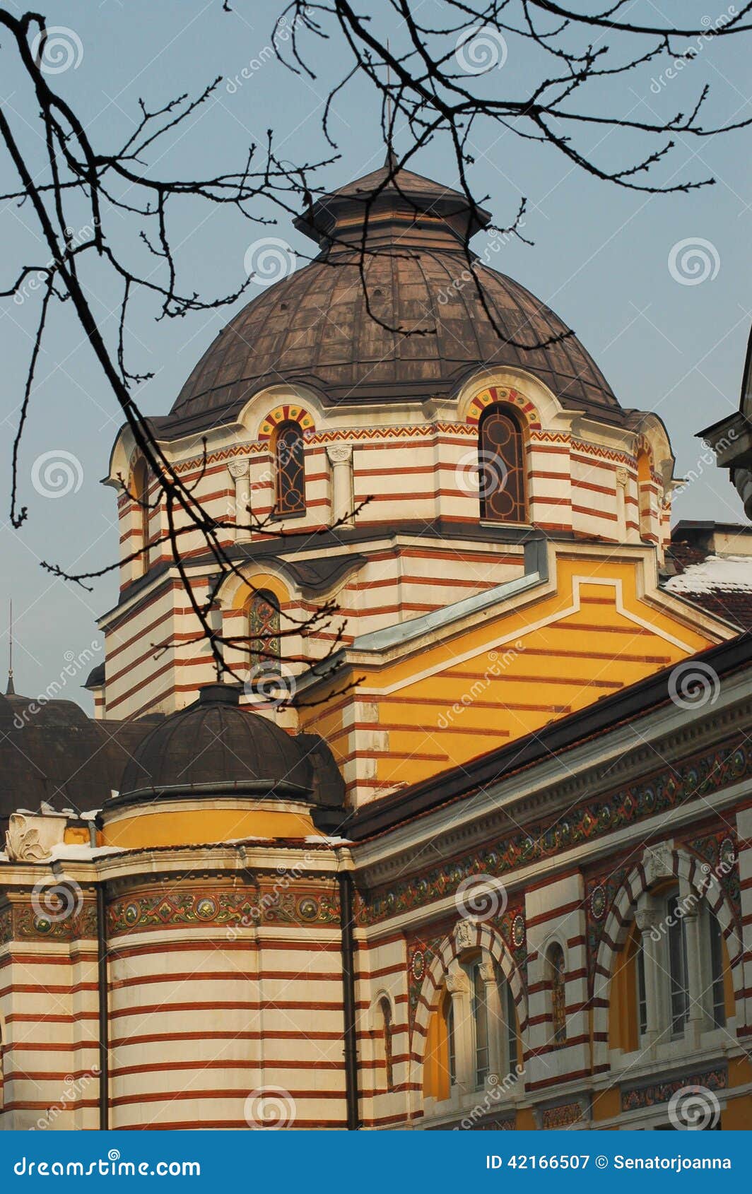 Orthodox church in Sofia stock image. Image of winter - 42166507