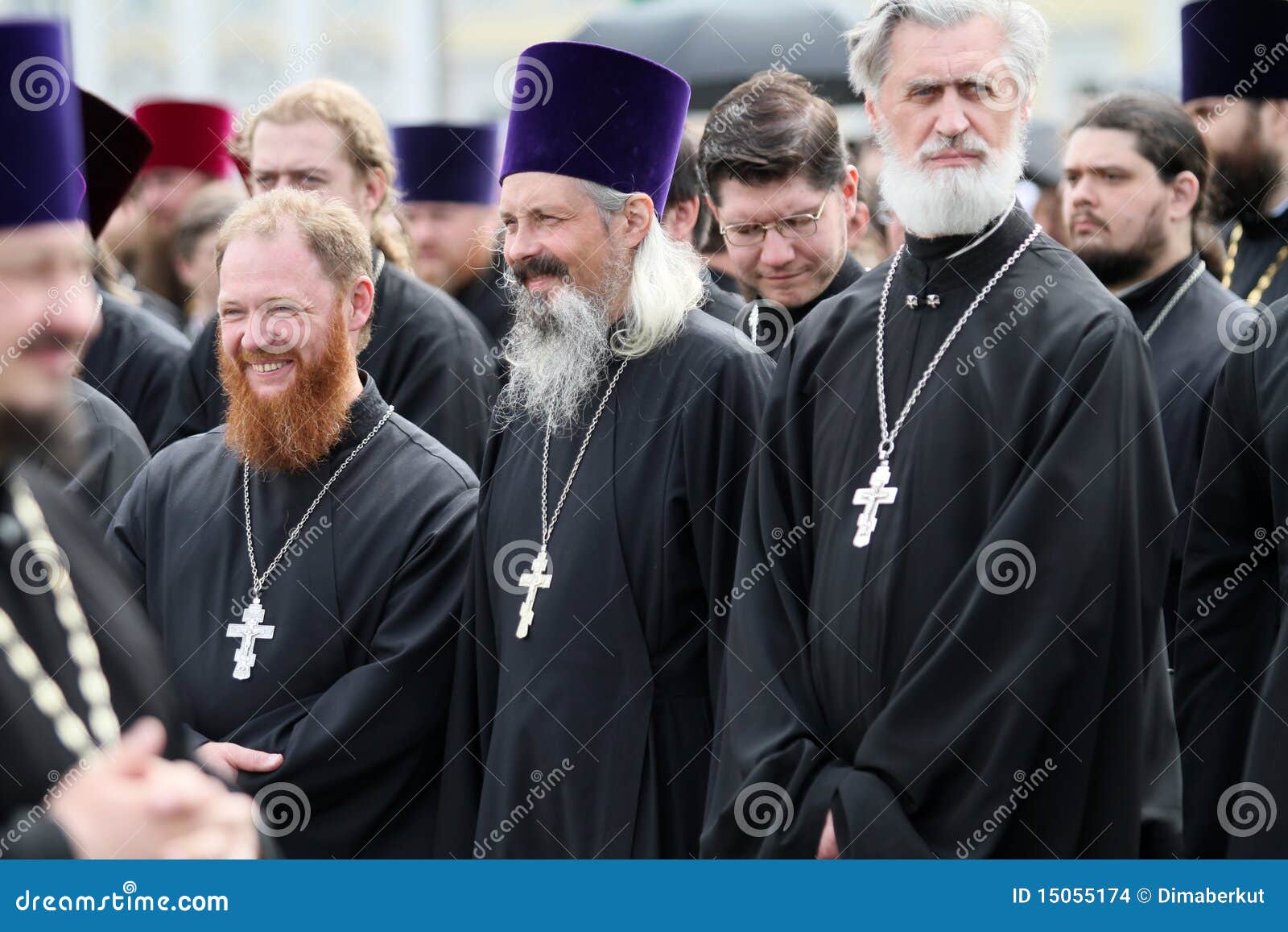 Orthodox Clergymen Walk Near the Kremlin Editorial Stock Image - Image ...