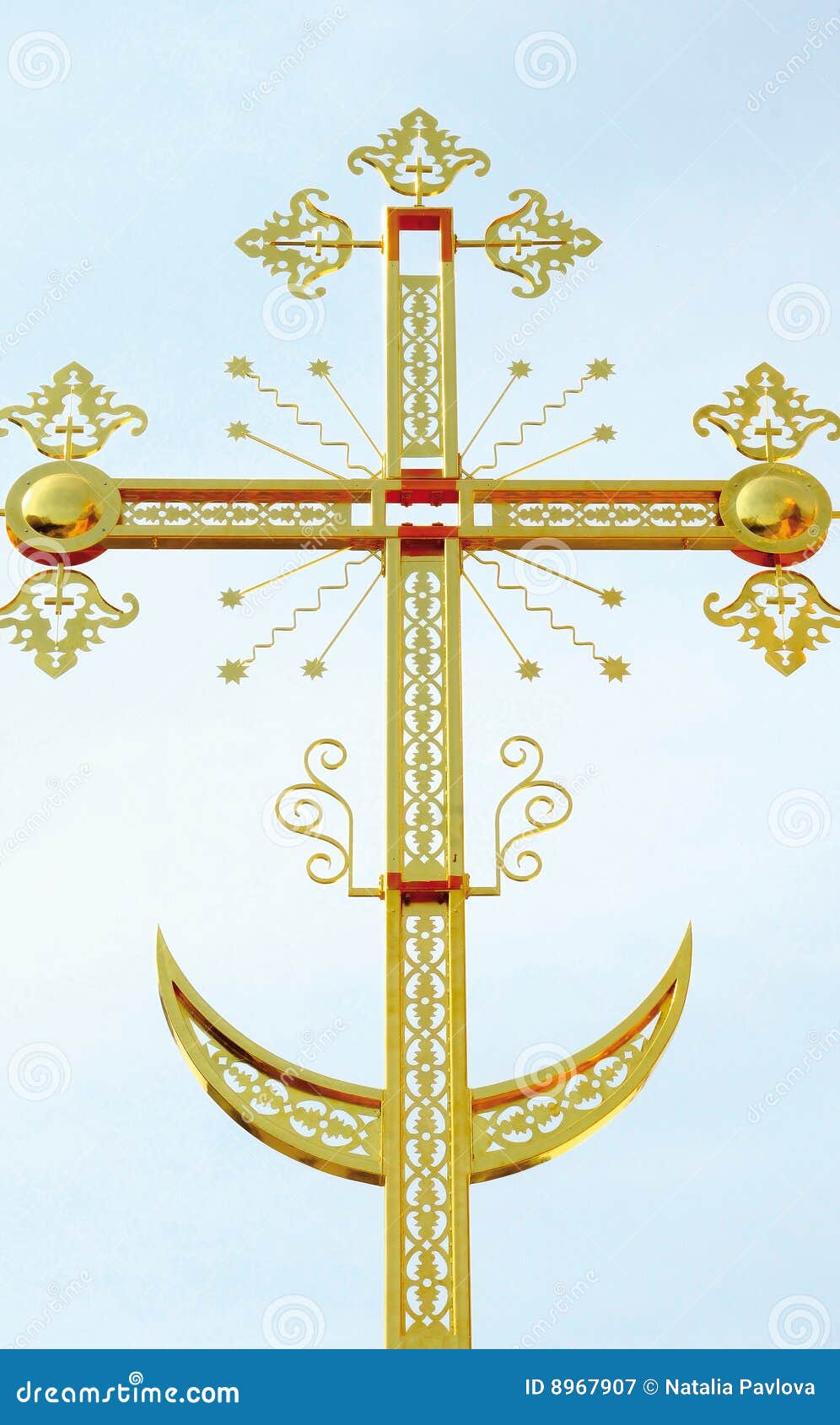 The orthodox cross stock image. Image of golden, russian - 8967907