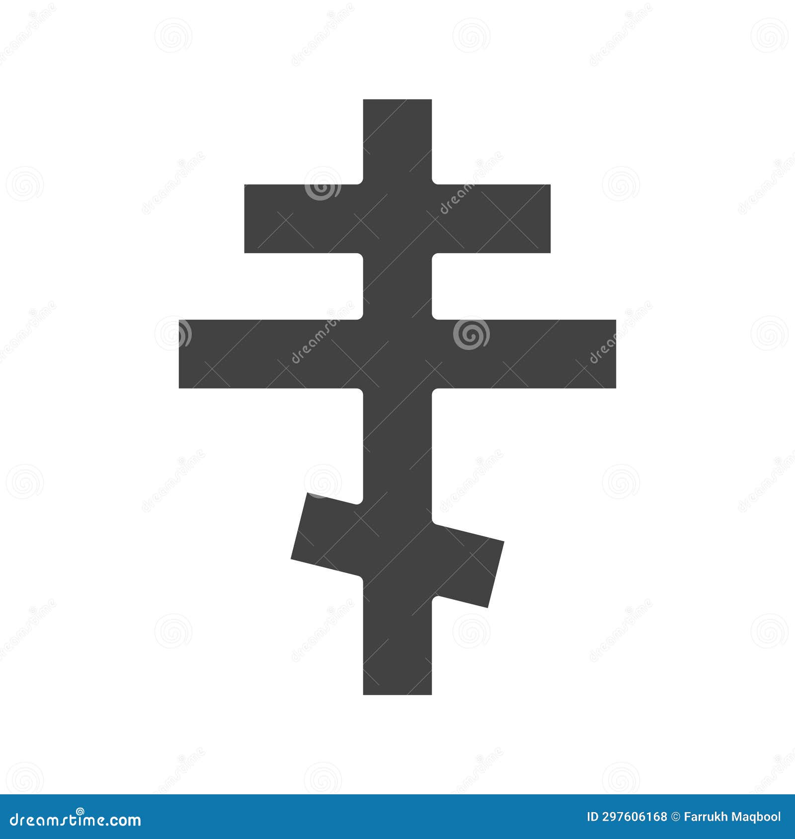 Orthodox Cross Icon Vector Image. Stock Vector - Illustration of ...
