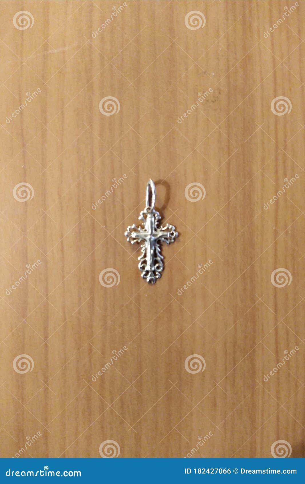 Orthodox Cross on Wooden Background Stock Photo - Image of background ...