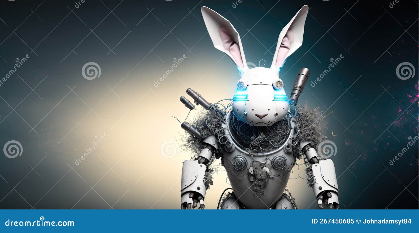 Rabbit Cyborg Animal Detailed Infographic, Full Details Anatomy Poster ...