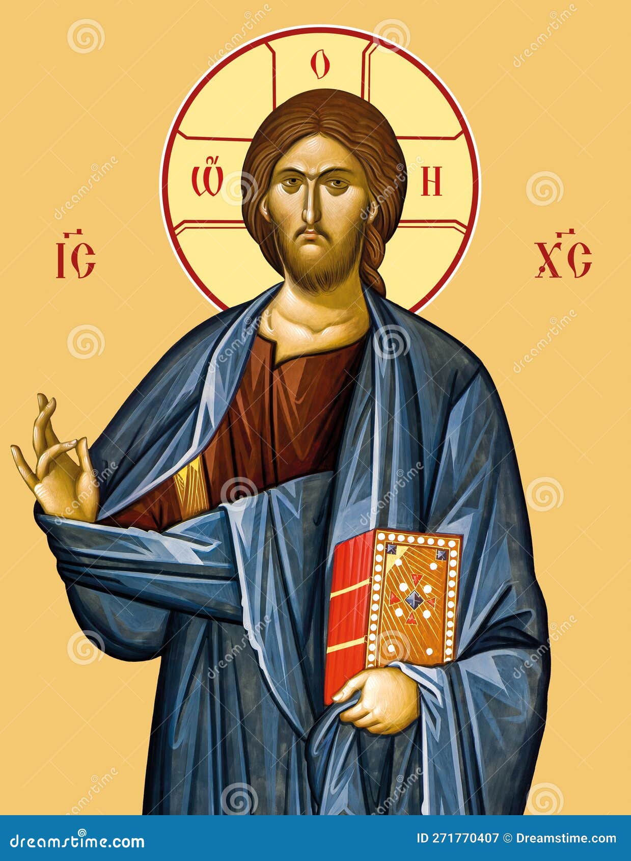 Orthodox Icon of Jesus Christ. Lord Almighty Editorial Photography ...