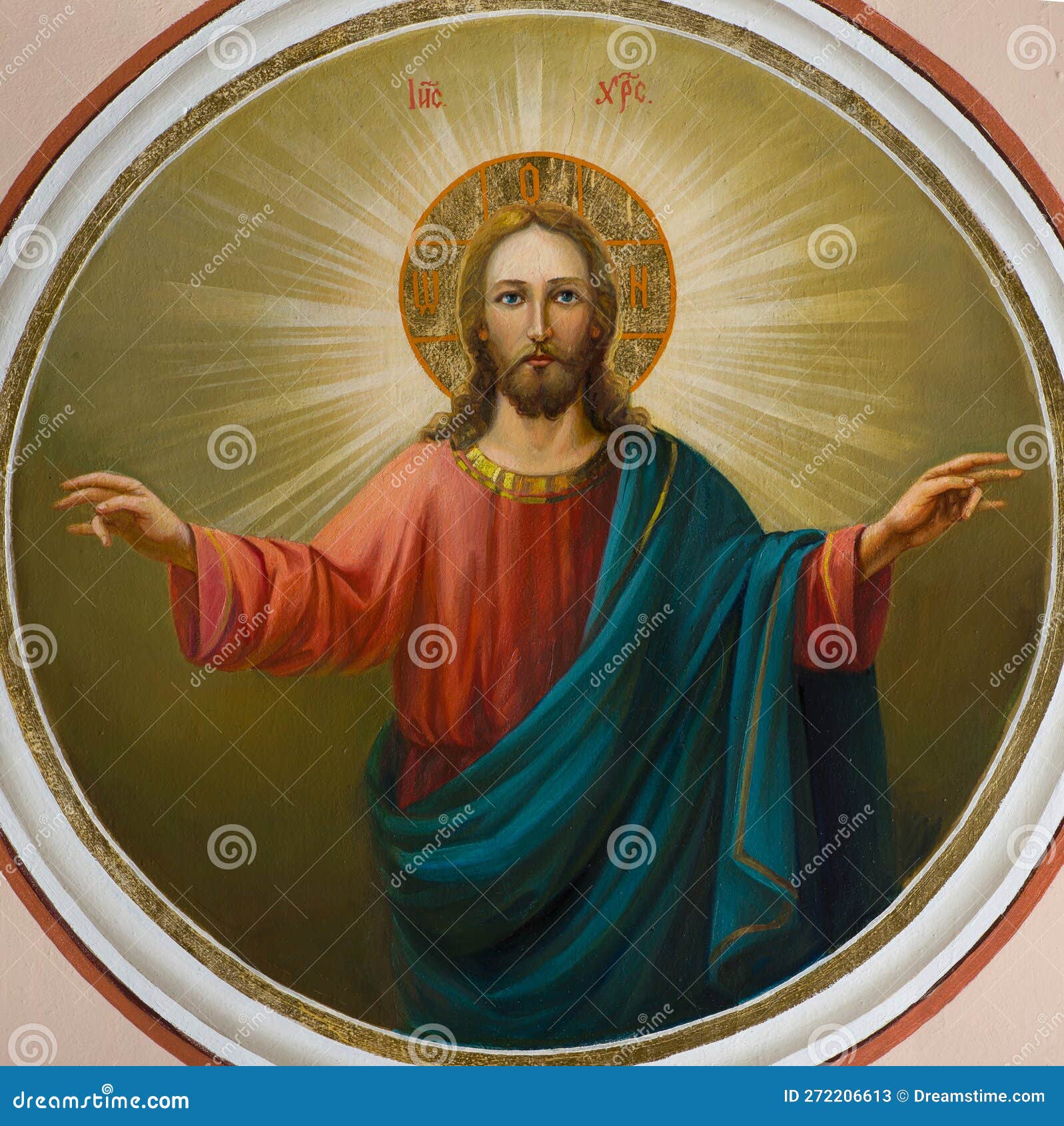 Orthodox Icon of Jesus Christ. Lord Almighty Editorial Stock Photo ...