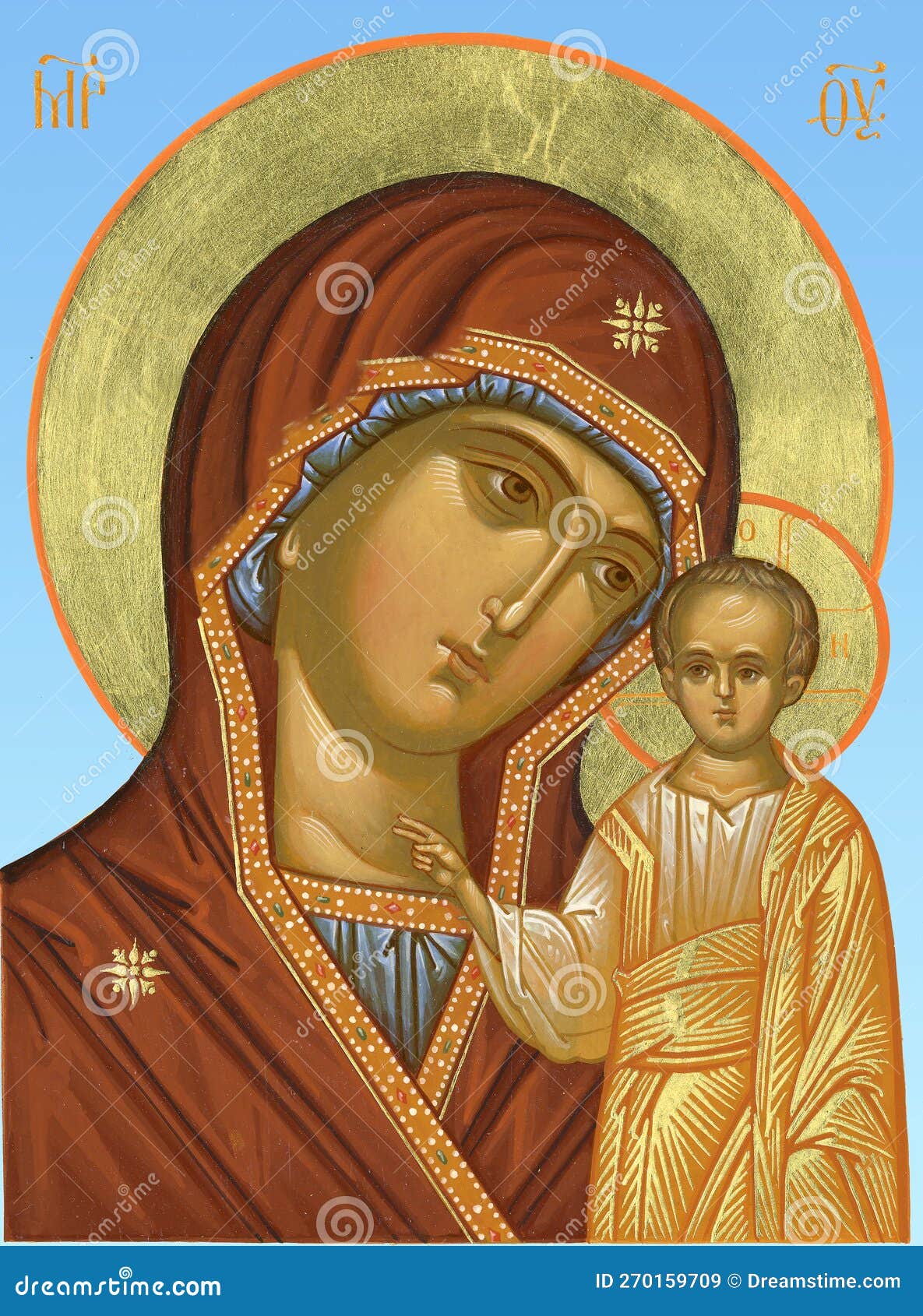 Orthodox Icon of the Mother of God Editorial Stock Image - Image of ...