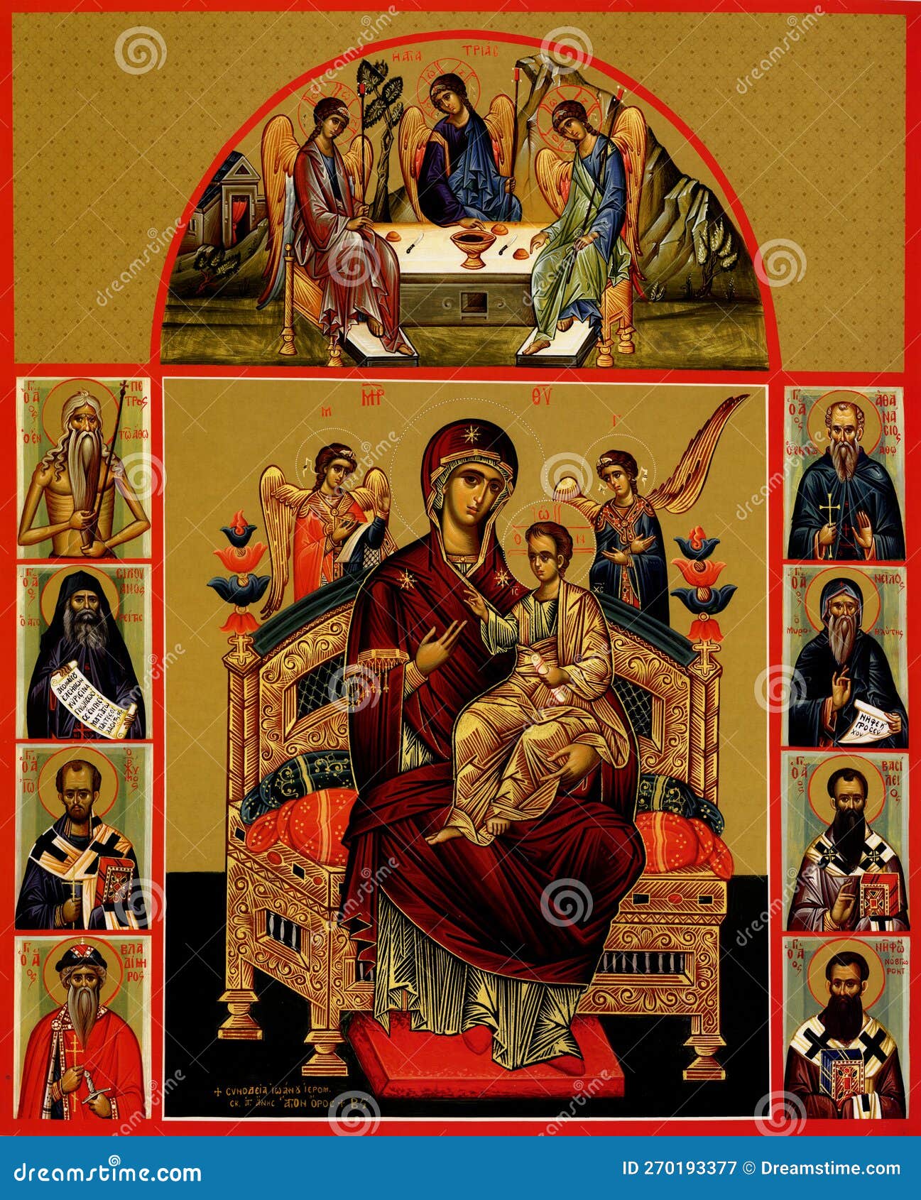 Orthodox Icon of the Mother of God Editorial Photography - Image of ...