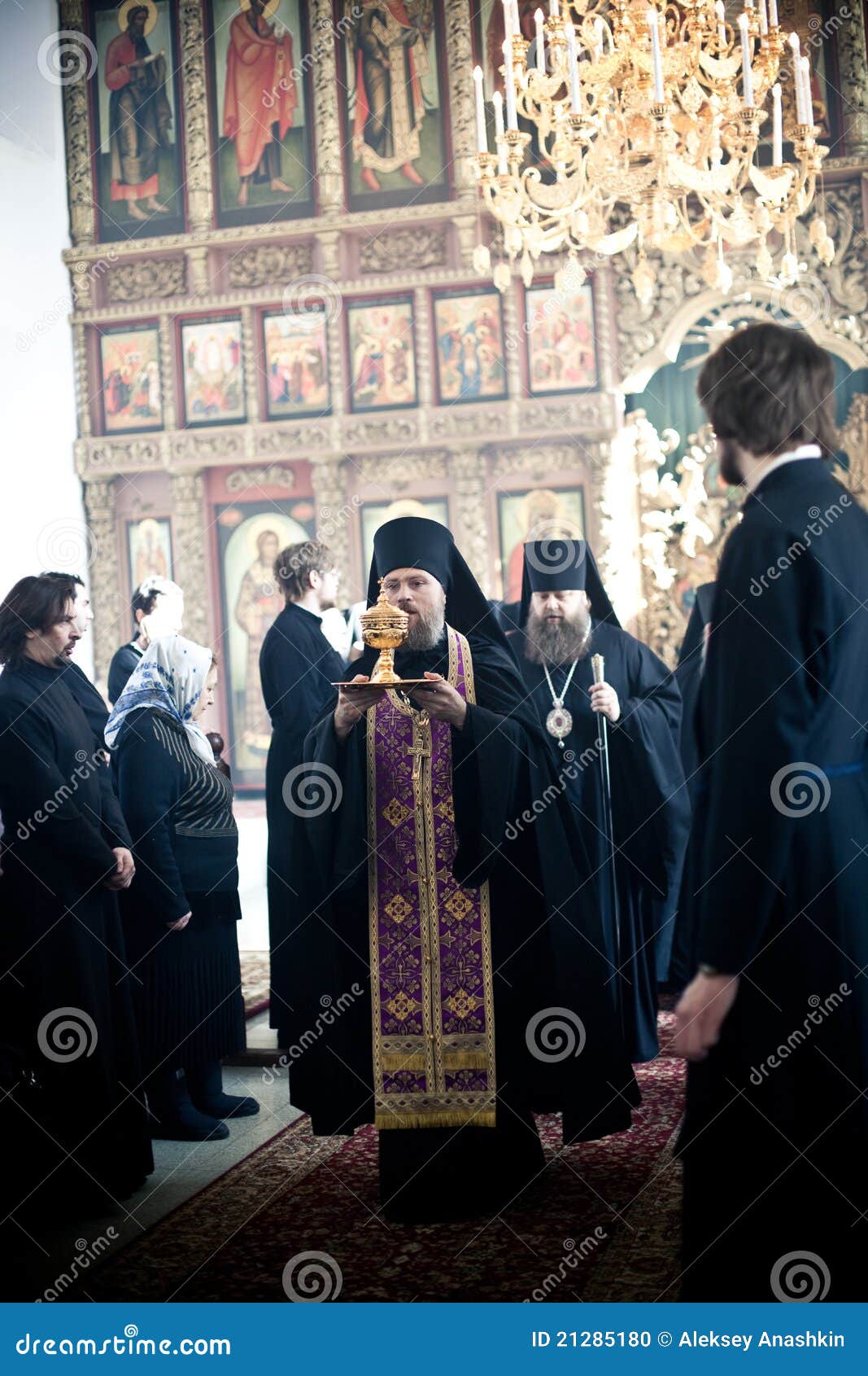 Orthodox Liturgy with Bishop Editorial Image - Image of pray, cloister ...