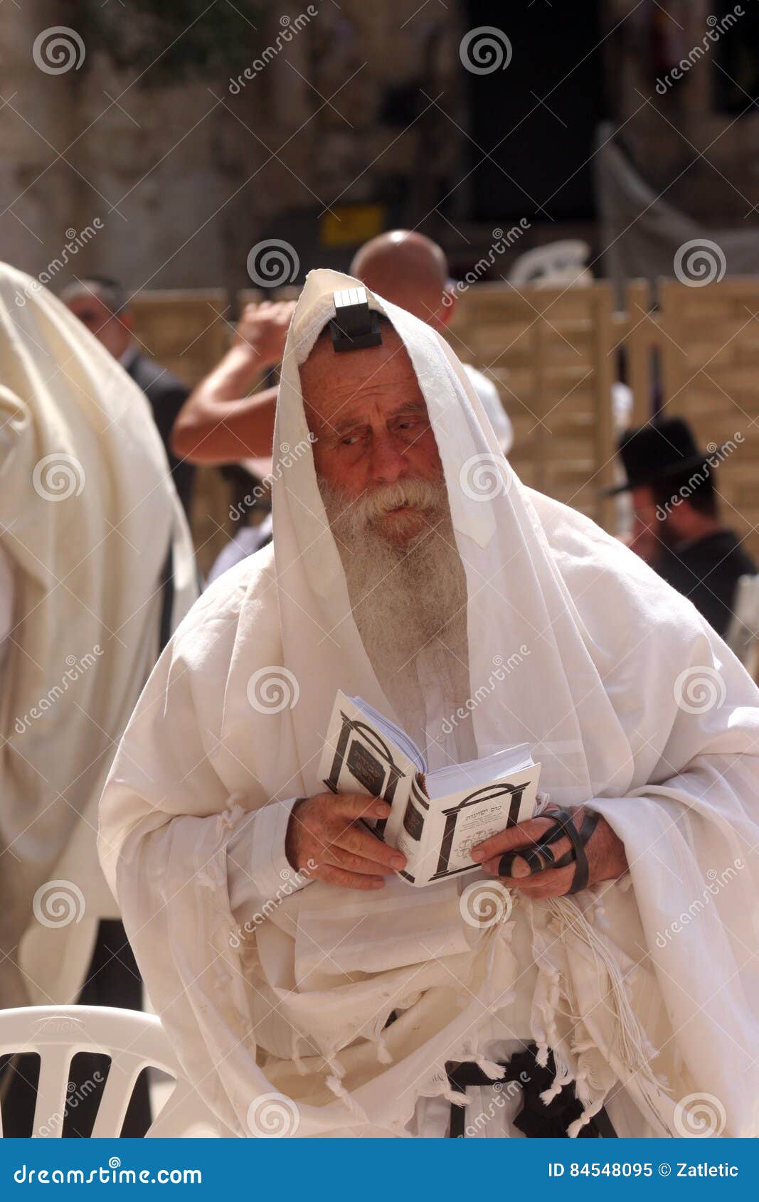 Orthodox Man Prayers at Western Wall of Jerusalem Editorial Image ...