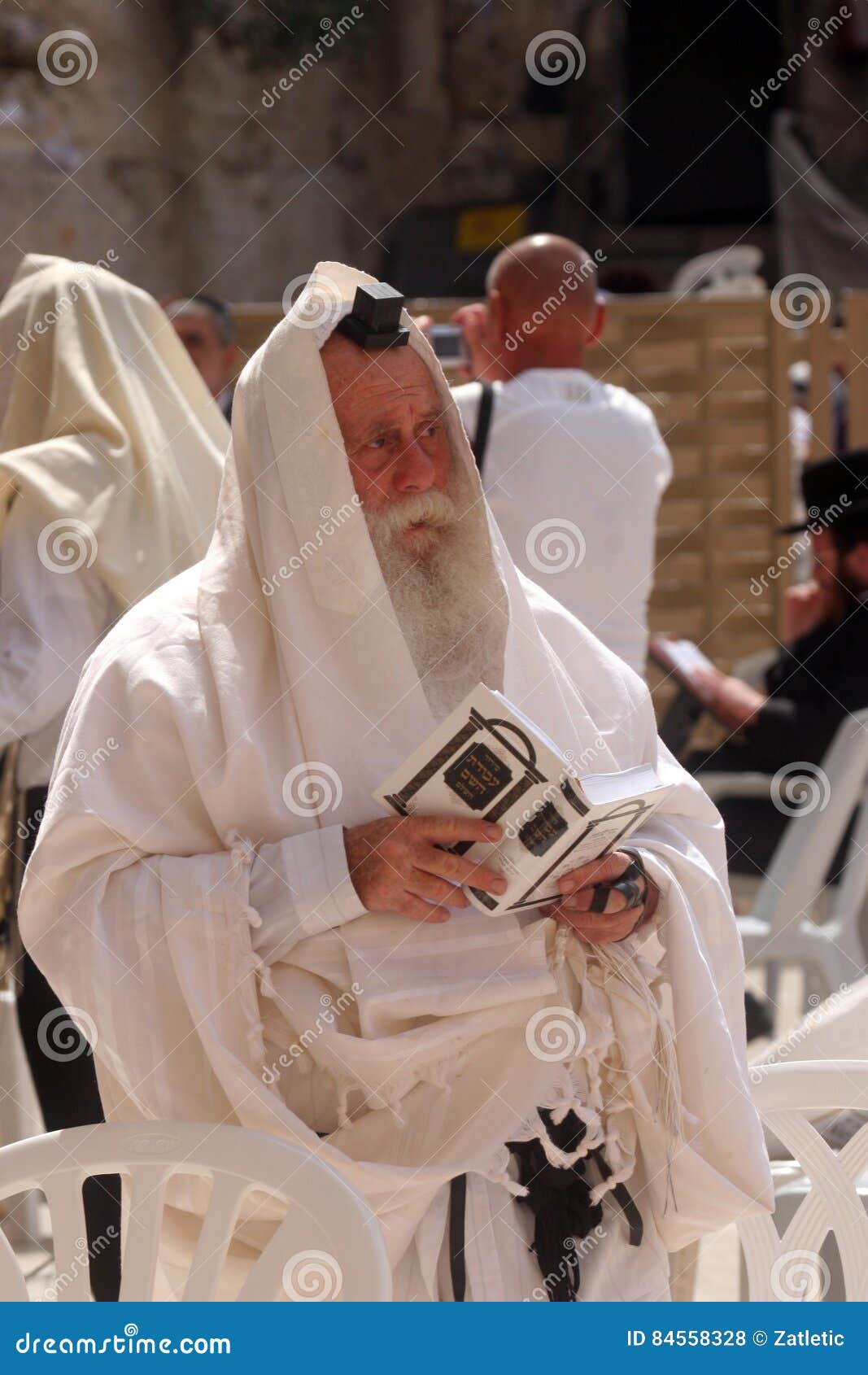 Orthodox Man Prayers at Western Wall of Jerusalem Editorial Stock Photo ...