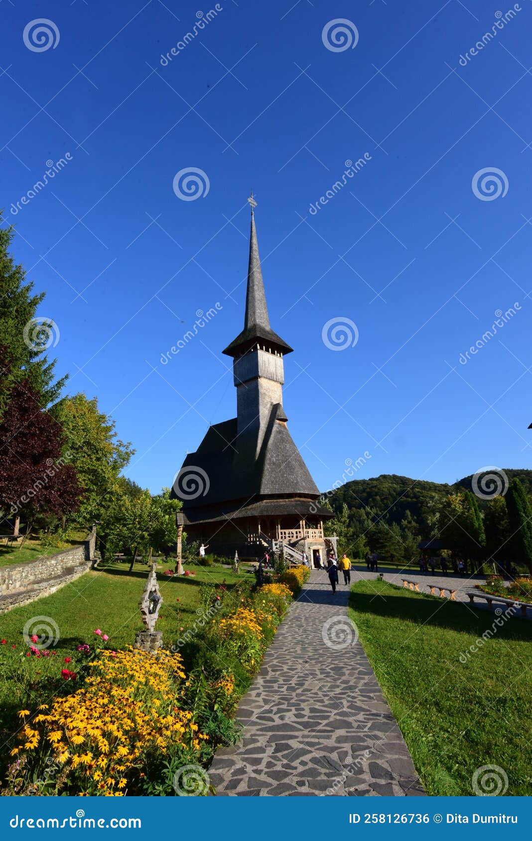 The Orthodox Monastery from Brsana 5 Editorial Photo - Image of ...