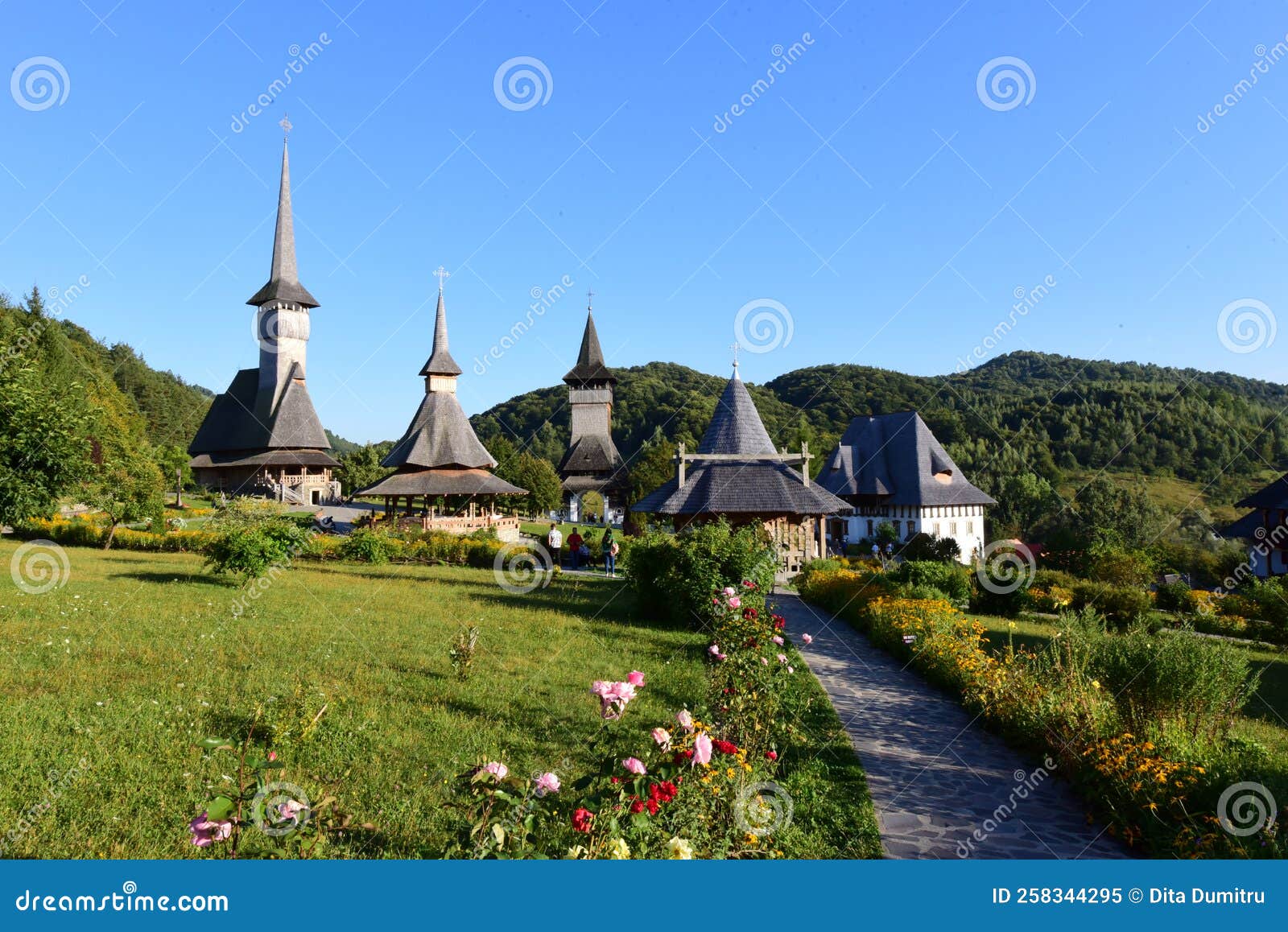The Orthodox Monastery from Brsana 67 Stock Image - Image of decorated ...