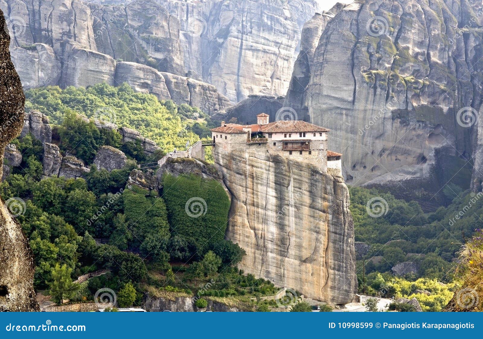 Orthodox, Monastery in Greece Stock Image - Image of mediterranean ...