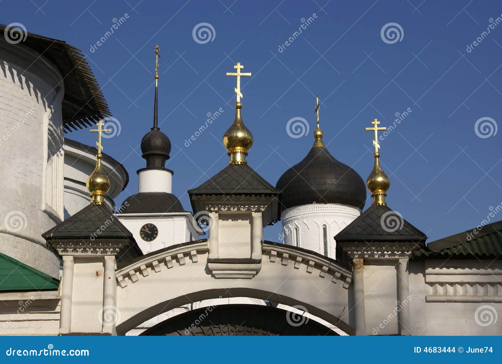 Orthodox Monastery in Moscow Stock Photo - Image of domes, spire: 4683444