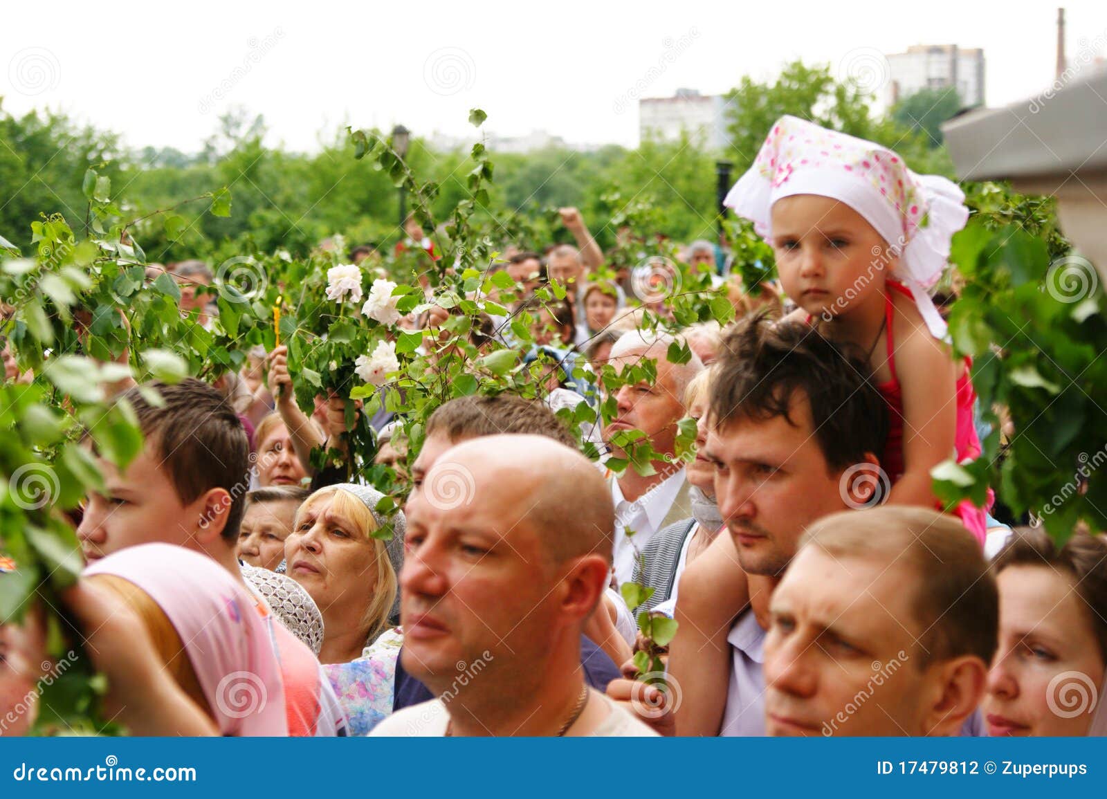 Orthodox People Celebrate a Pentecost Editorial Photography - Image of ...