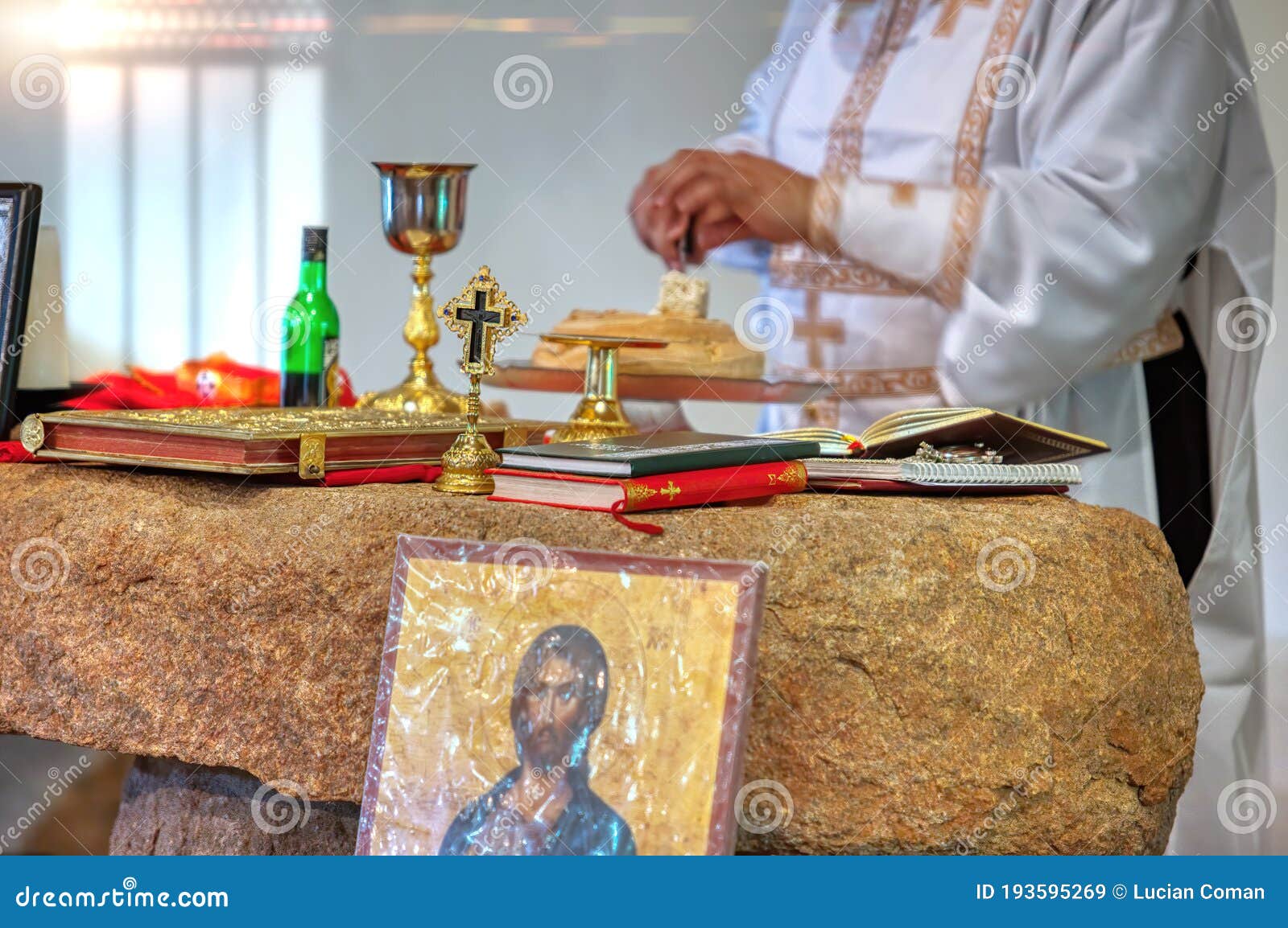 Orthodox priest stock image. Image of jesus, cathedral - 193595269