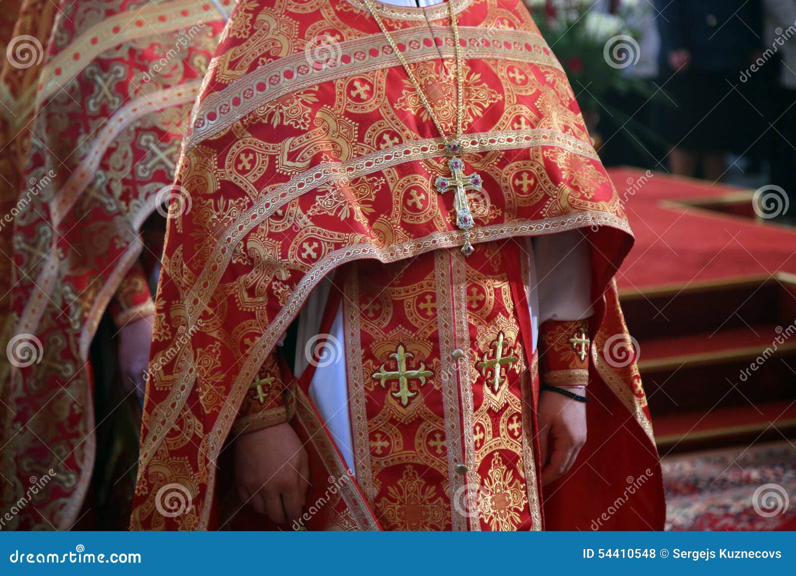Orthodox Priest with a Crucifix Stock Photo - Image of belief, symbol ...