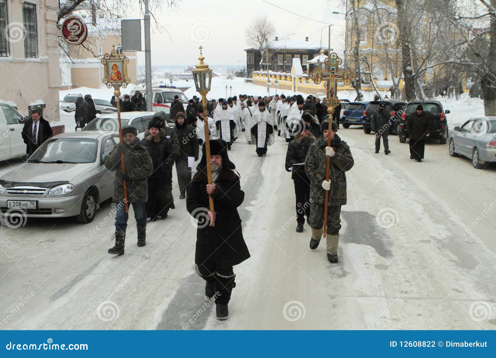 Orthodox procession editorial photography. Image of christening - 12608822