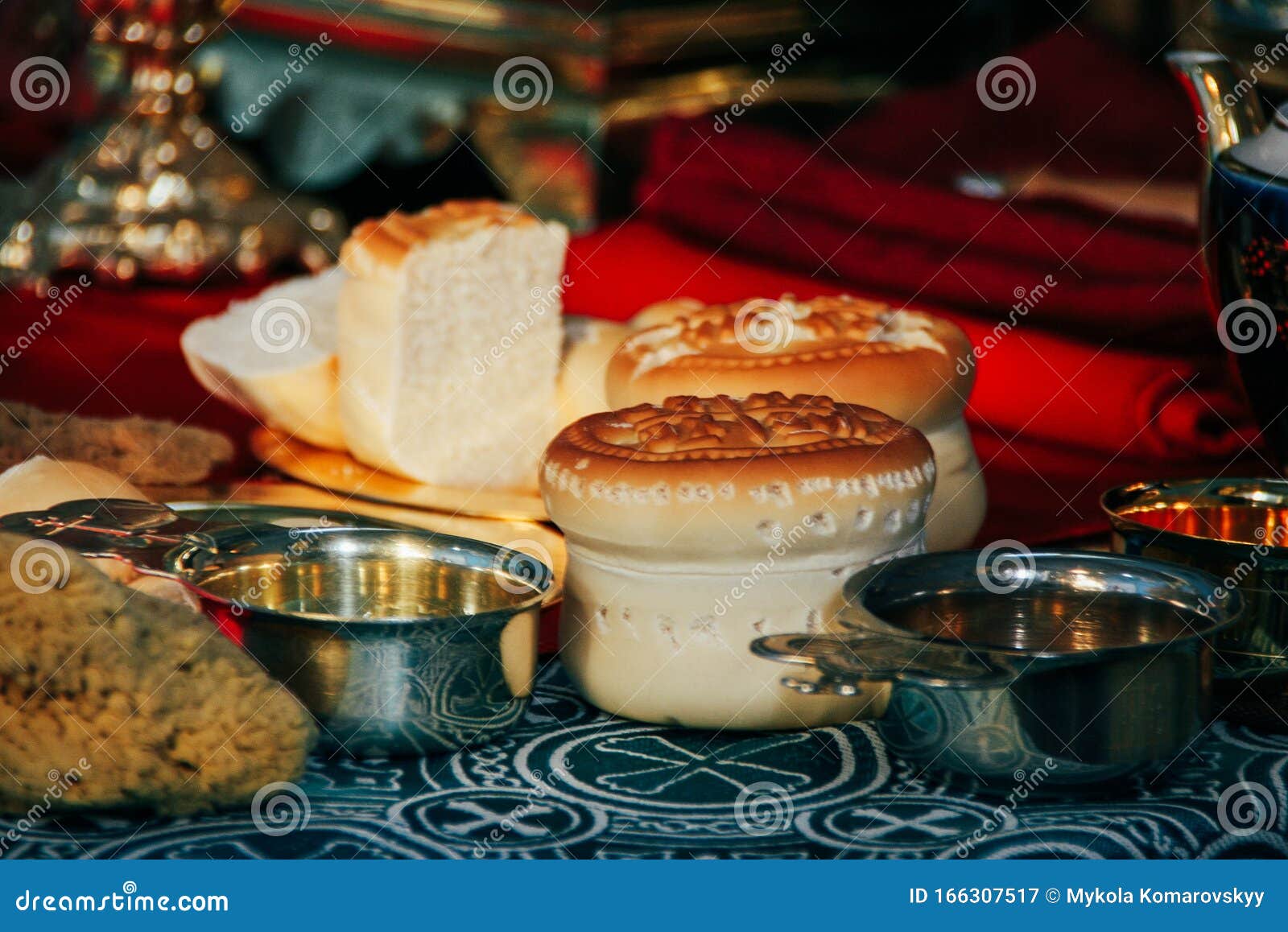 Orthodox Prosphora for Communion Stock Image - Image of ritual, symbol ...