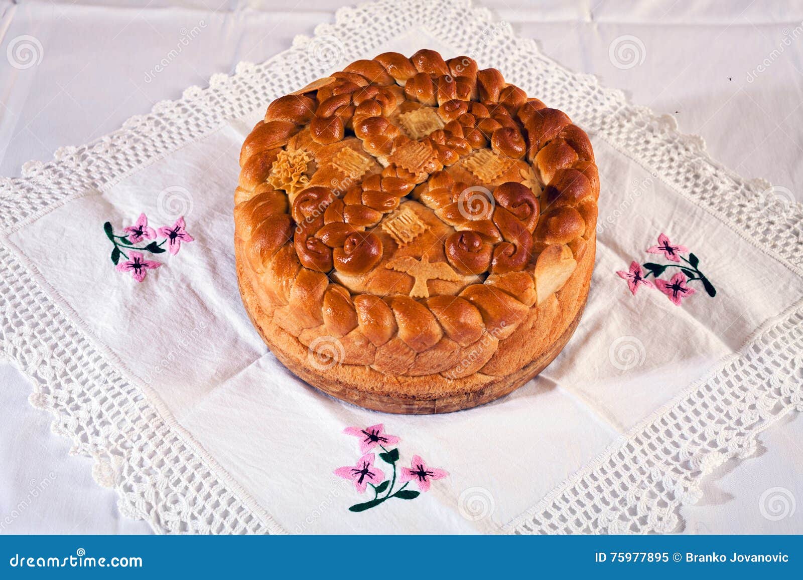 Orthodox traditional cake stock image. Image of brown - 75977895