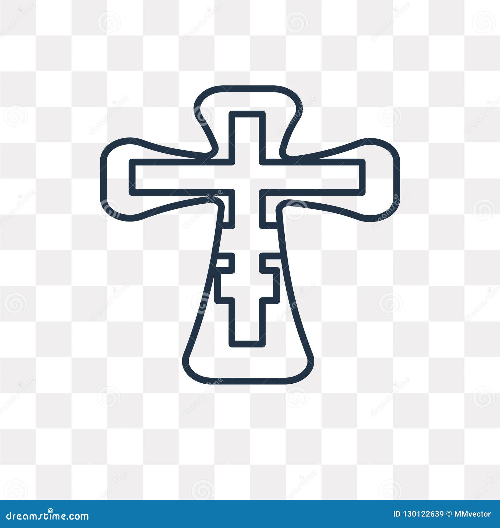 Orthodox Vector Icon On Transparent Background, Linear | CartoonDealer ...