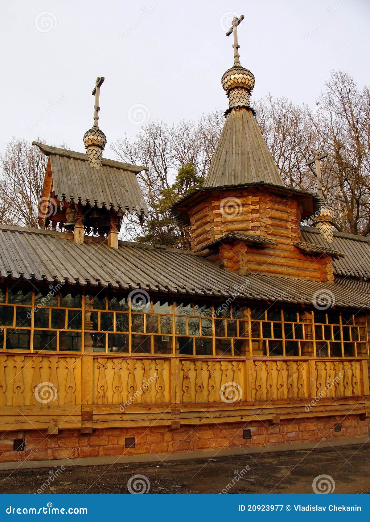Orthodox wood church stock image. Image of religion, tower - 20923977