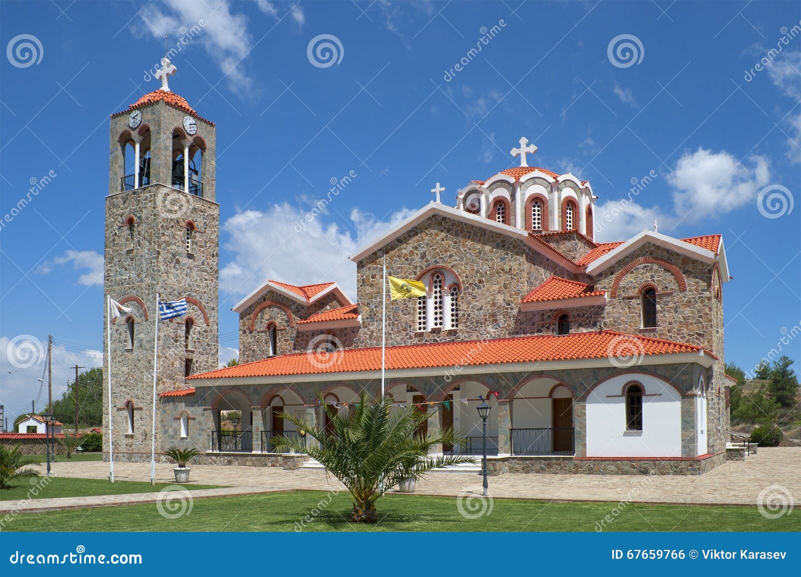 Orthodoxe Kerk Van St George, Idalion Cyprus Stock Foto - Image of ...