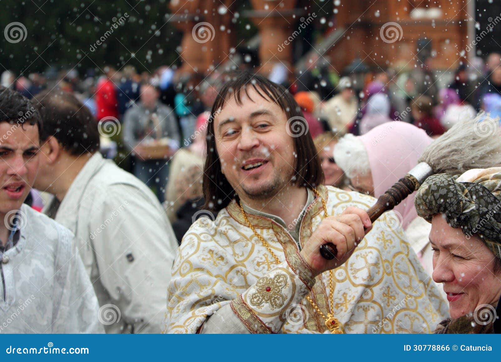 Orthodoxe Priester Tijdens Ceremonie Redactionele Foto - Image of ...