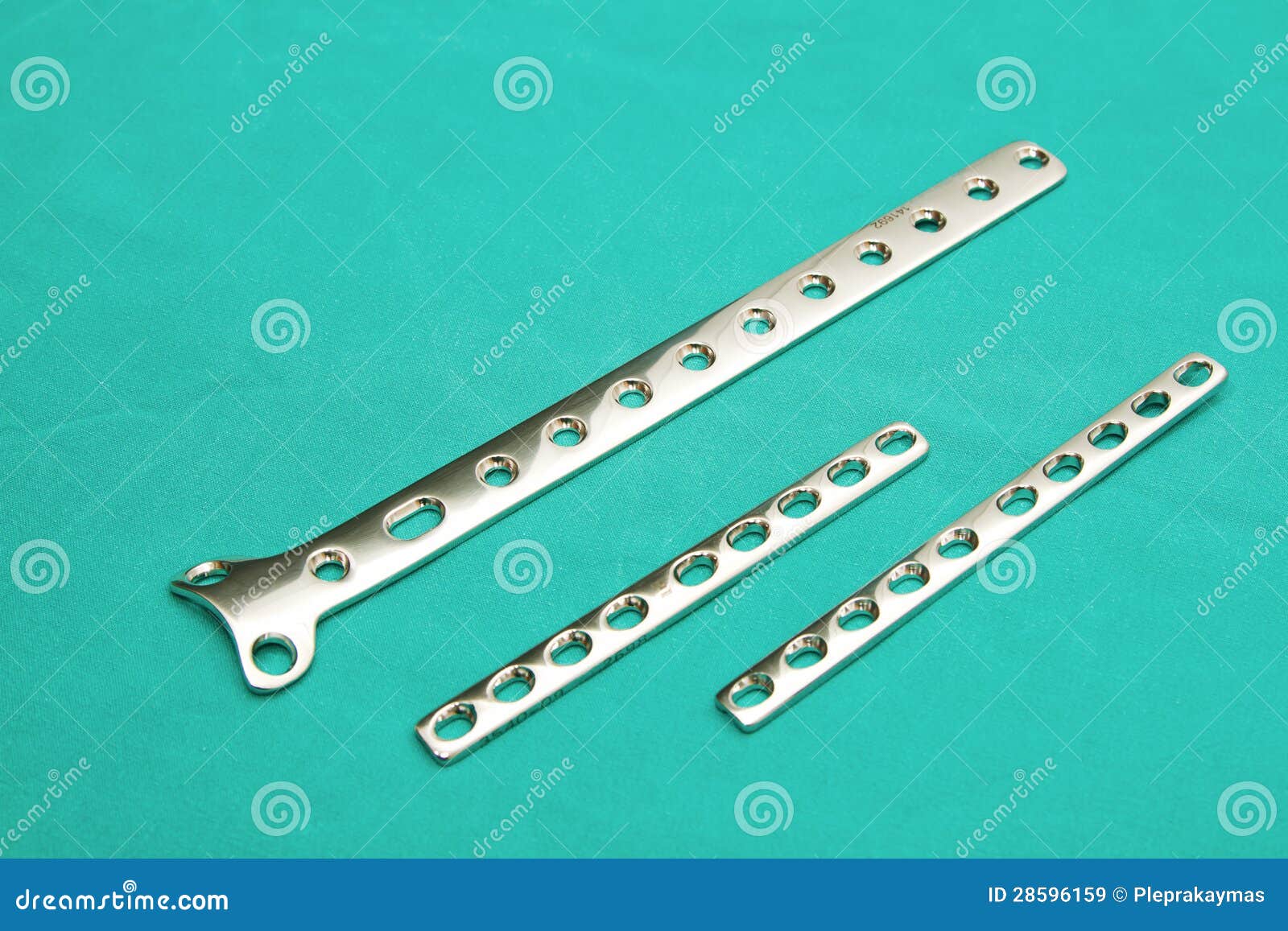 Orthopedic Implant Plates stock image. Image of surgery - 28596159