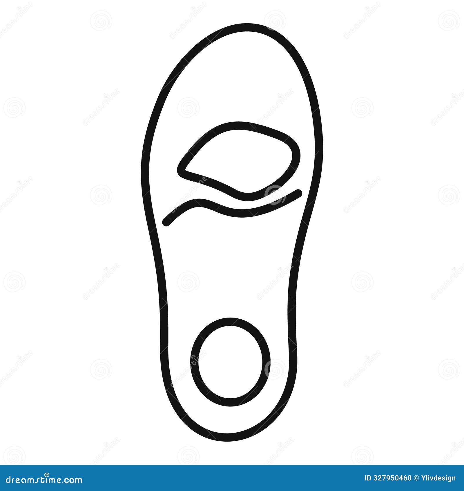 Orthopedic Insole for Flat Foot Correcting Posture Stock Vector ...