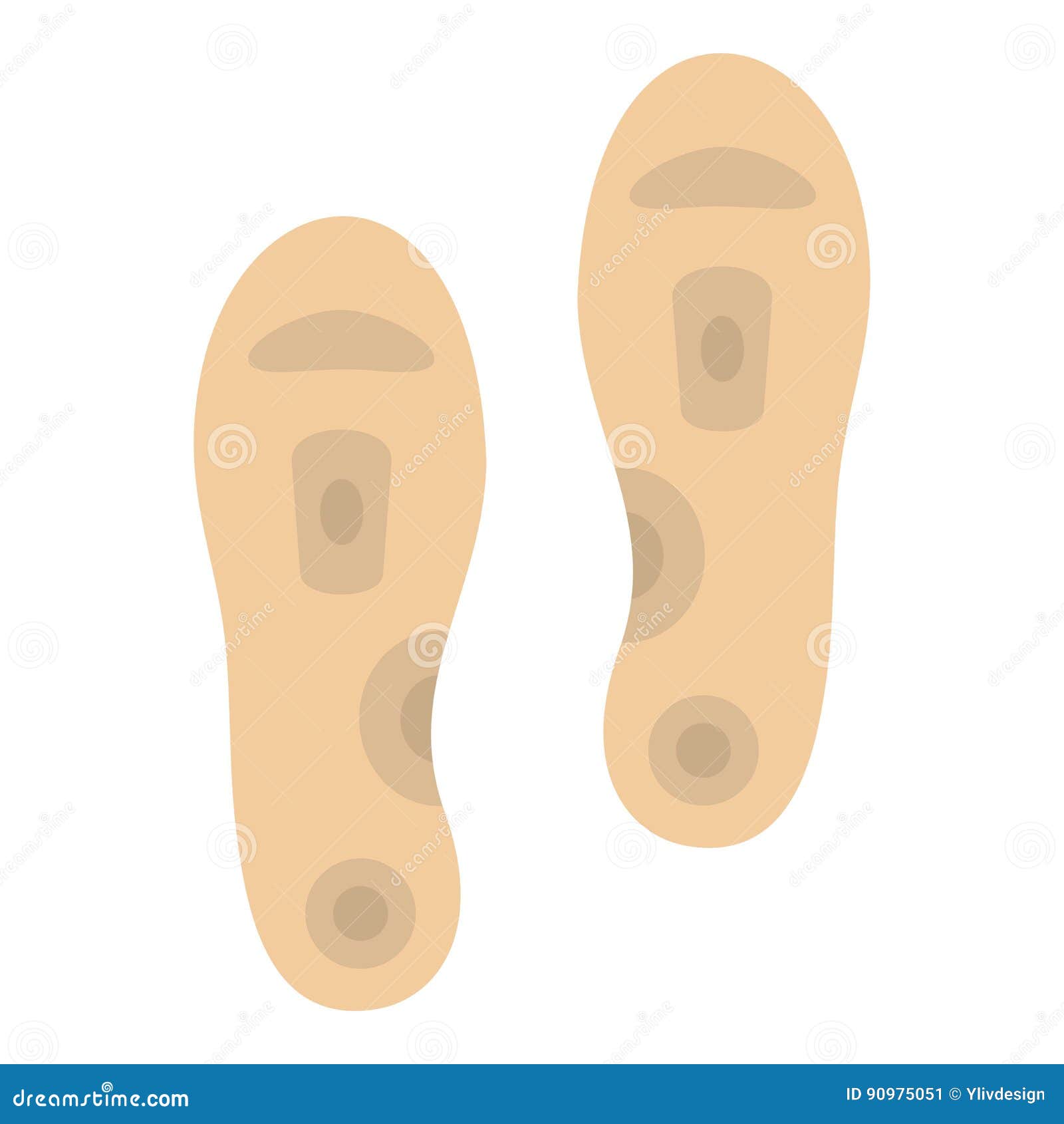 Orthopedic insoles icon stock vector. Illustration of flat - 90975051