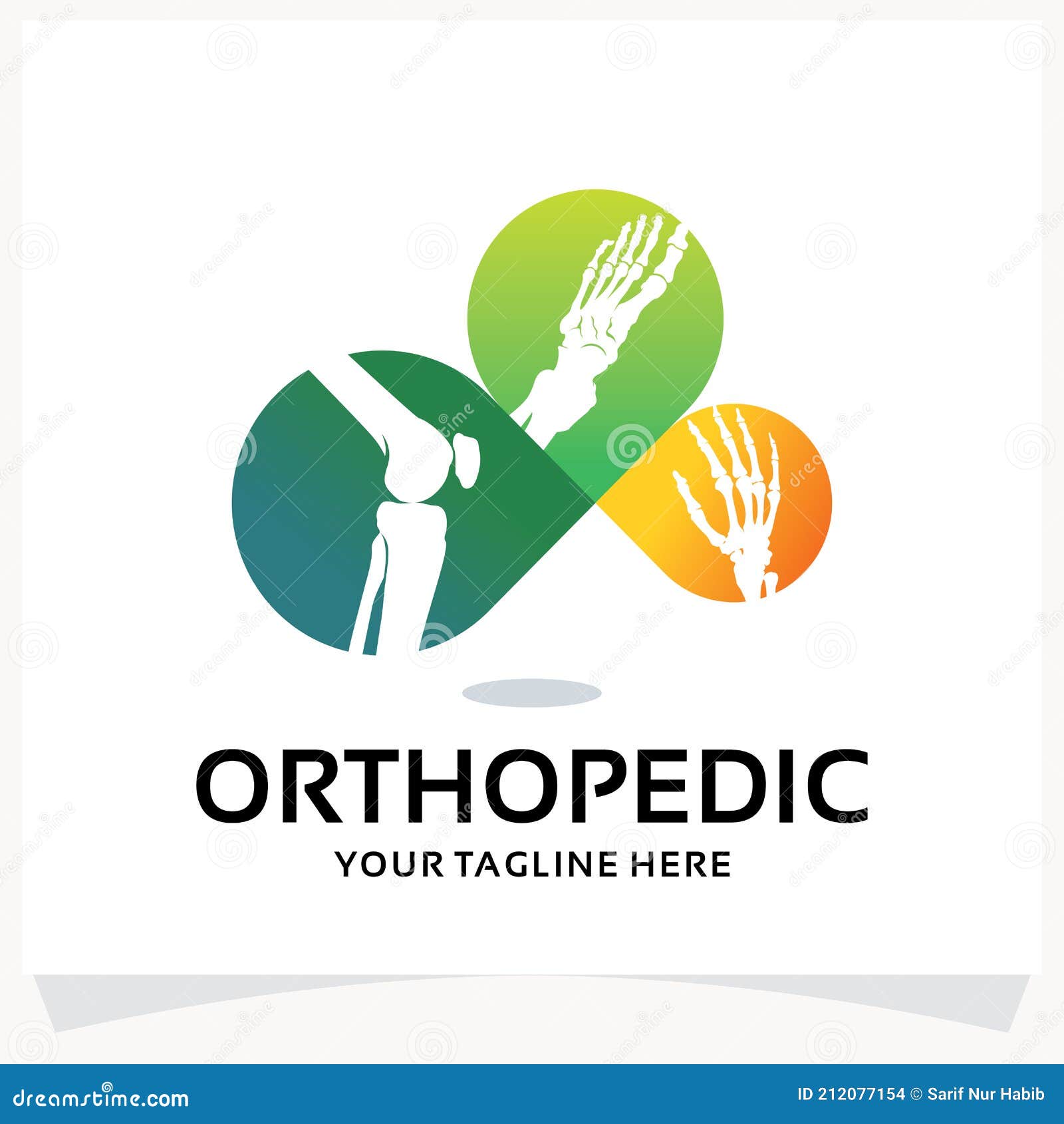 Orthopedic Logo Design Template Inspiration Stock Vector - Illustration ...