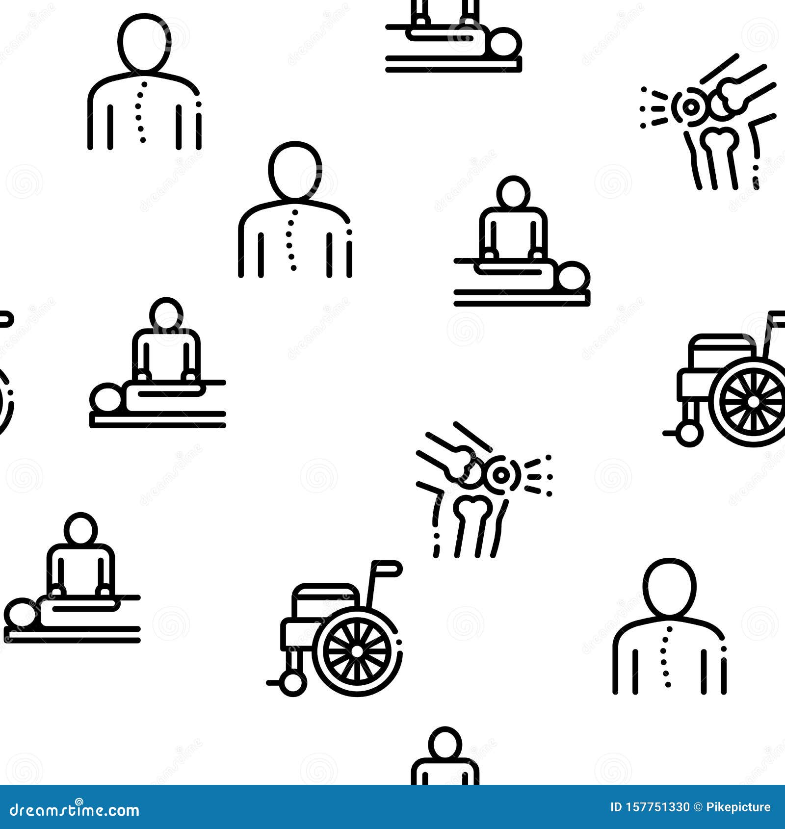 Orthopedic Seamless Pattern Vector Stock Vector - Illustration of ...