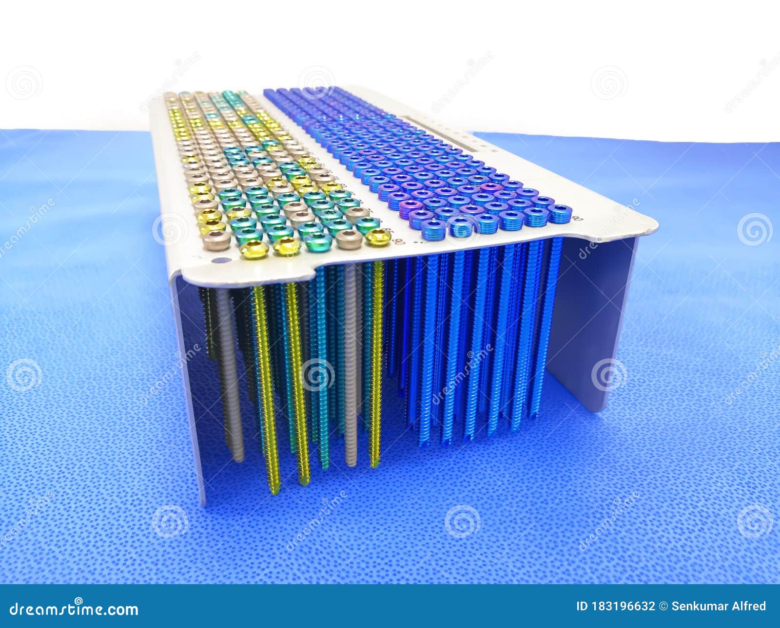 Orthopedic Surgical Screws Set on Stand Stock Photo - Image of pins ...