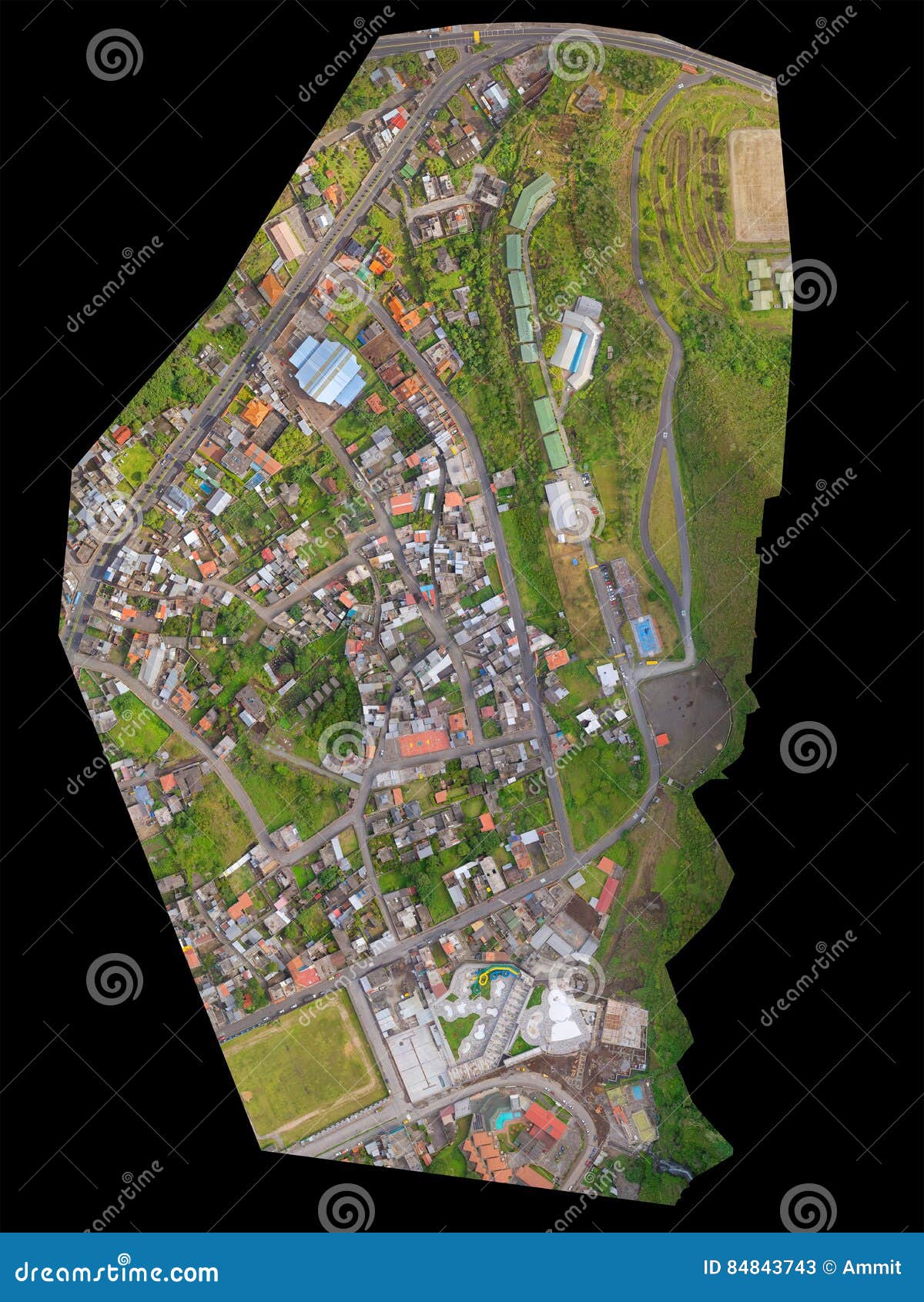 Orthorectified Drone Aerial Map Stock Photo | CartoonDealer.com #114324486
