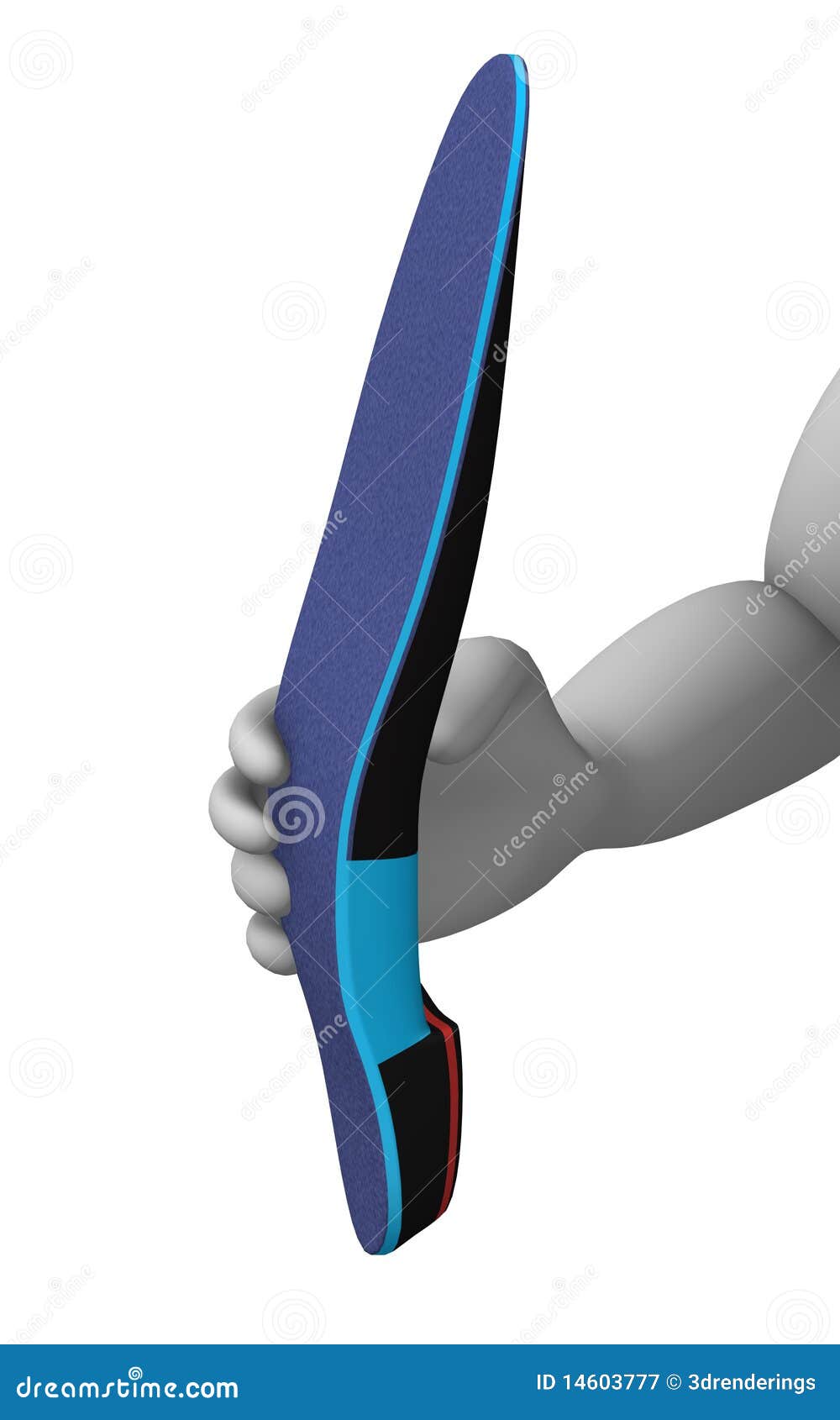 Orthotic stock illustration. Illustration of figure, render - 14603777