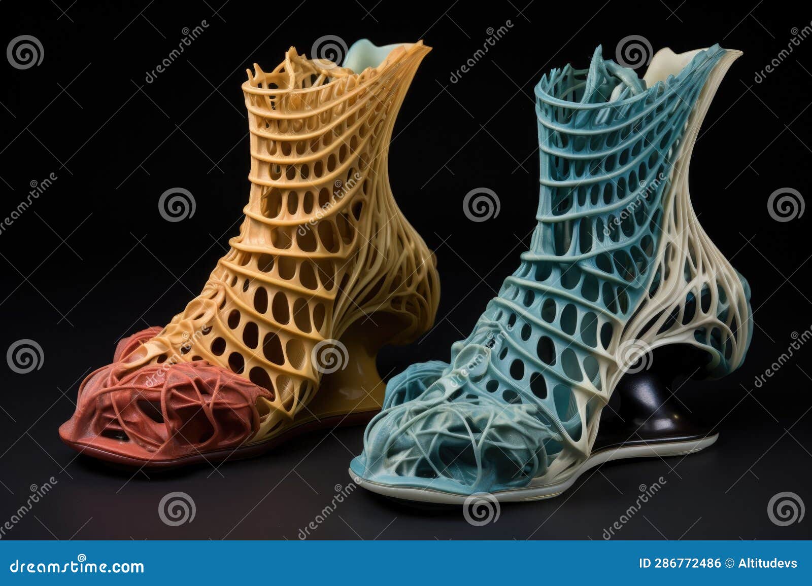 Orthotic Devices and 3d Printing Filaments Stock Illustration ...