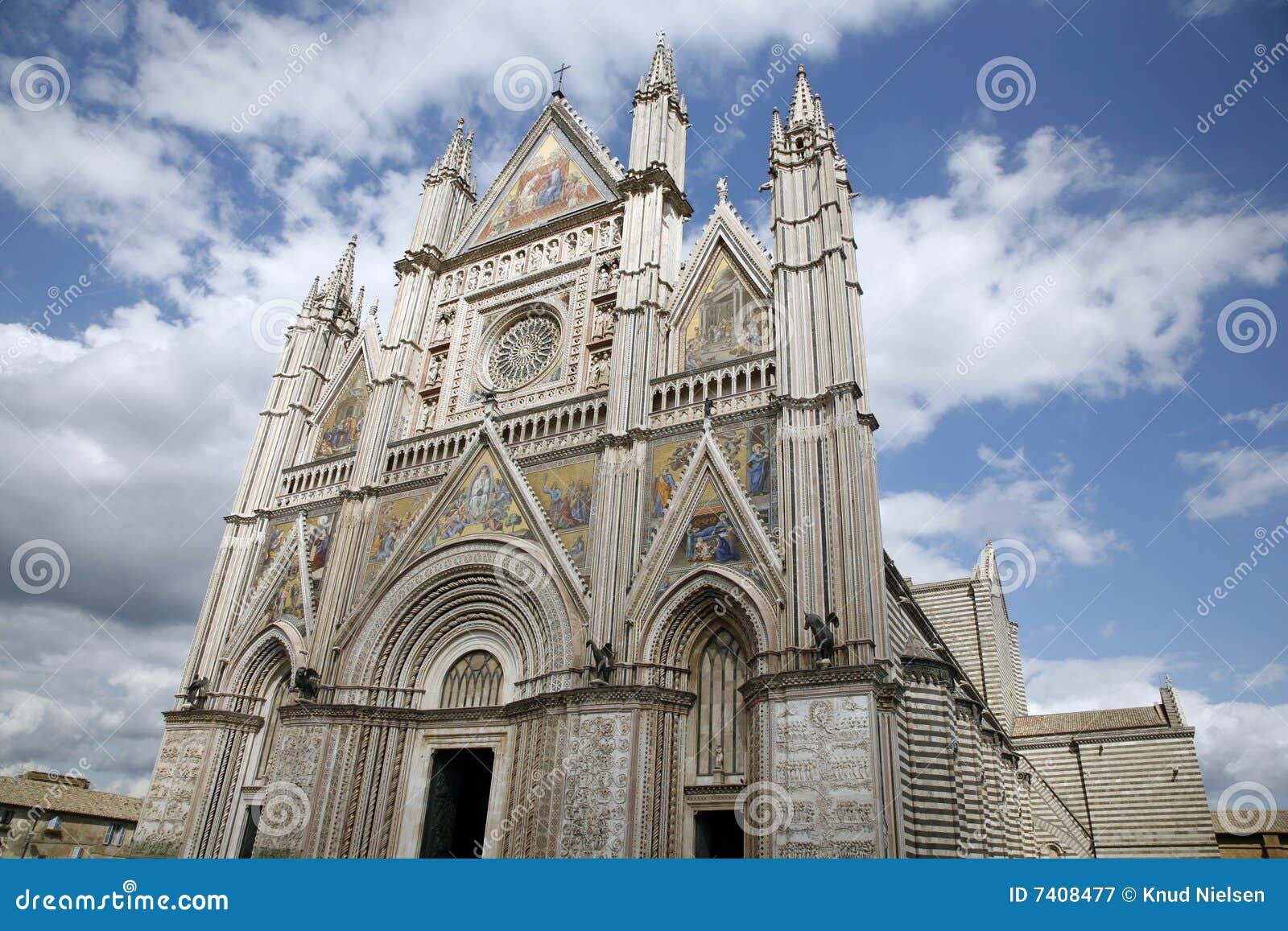 Orvieto Cathedral stock image. Image of religion, horizontal - 7408477