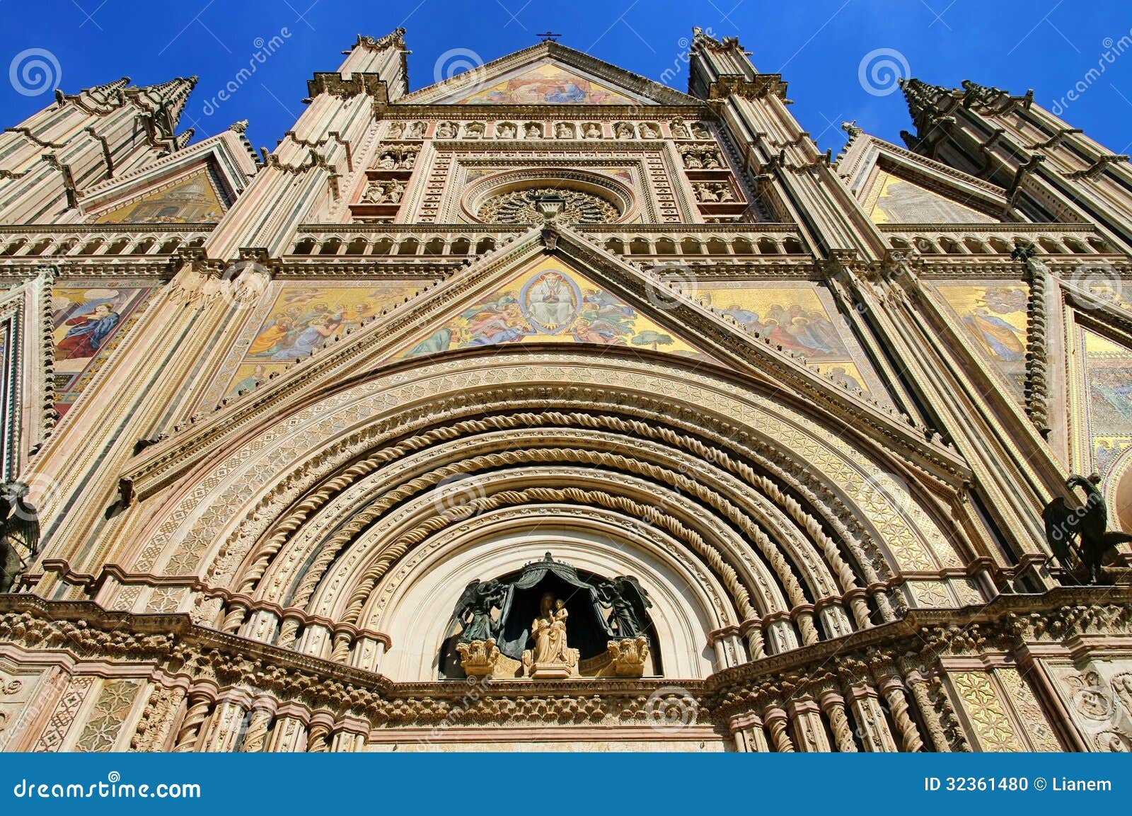 Orvieto cathedral stock photo. Image of cathedral, umbria - 32361480