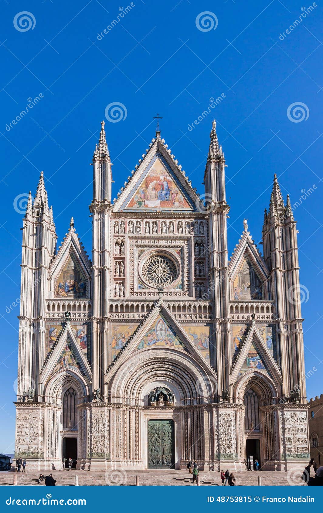 Orvieto Cathedral stock image. Image of cathedral, gothic - 48753815