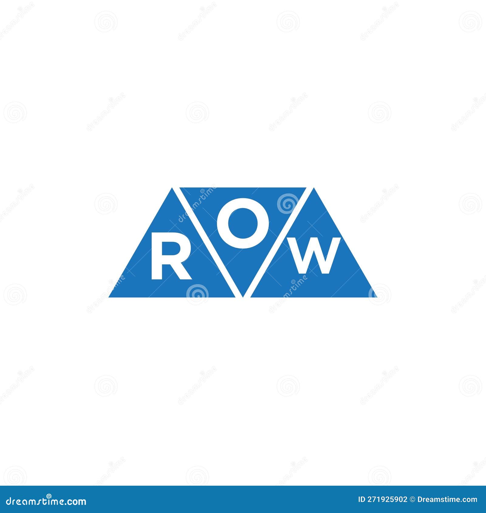 ORW Abstract Initial Logo Design on White Background. ORW Creative ...