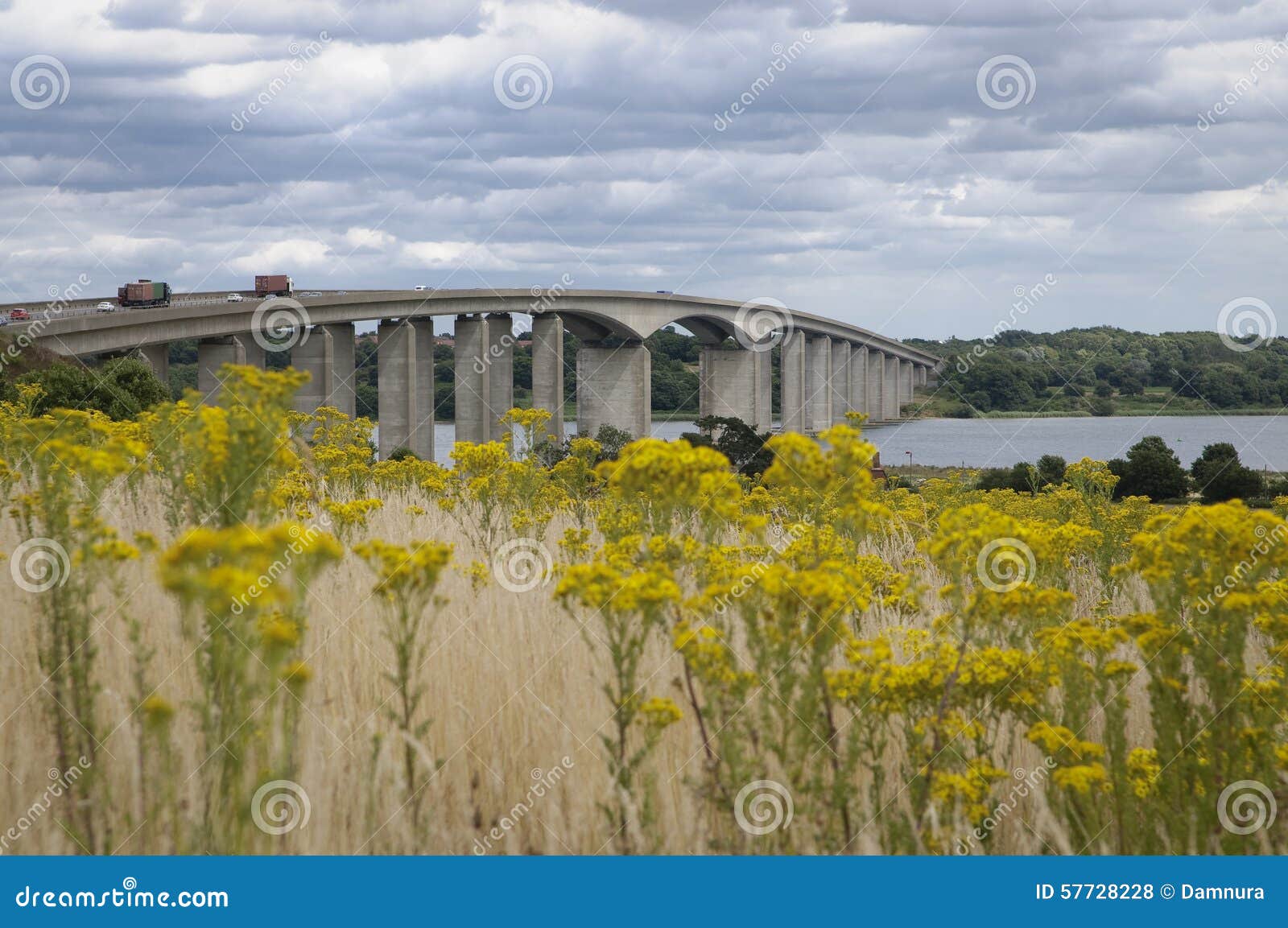 Orwell Bridge Ipswich Suffolk UK Stock Photo - Image of summer ...