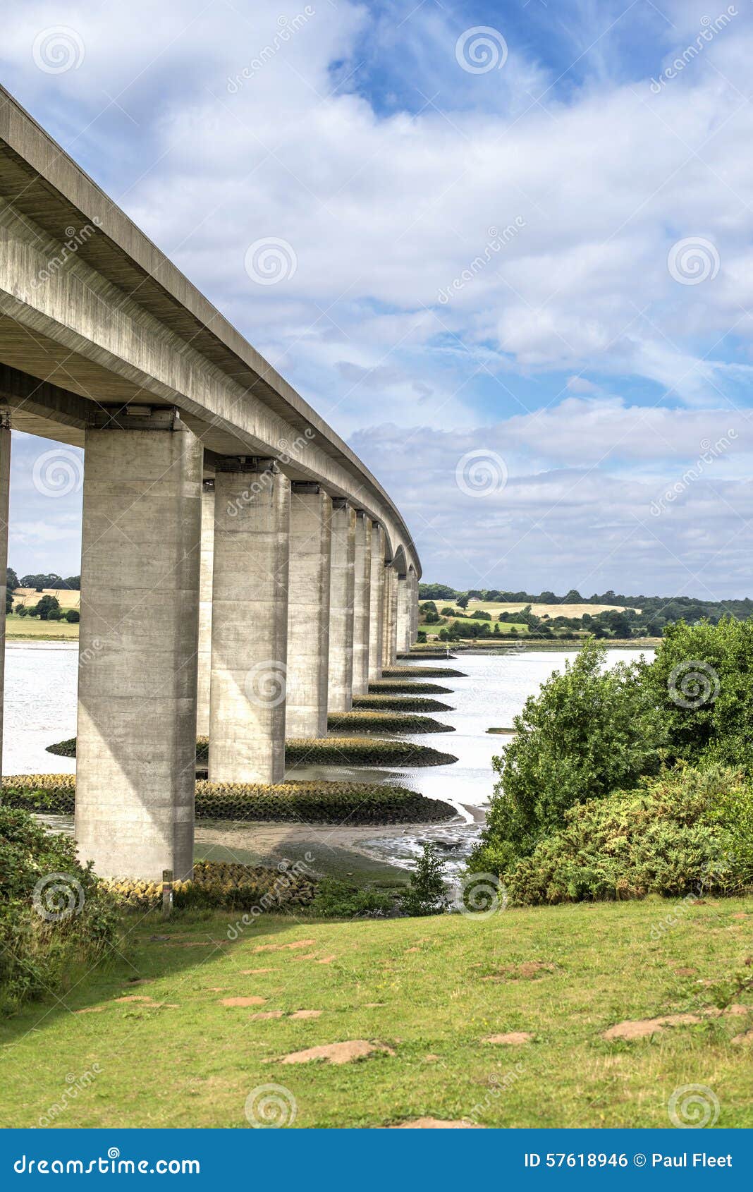 Orwell Bridge stock photo. Image of orwell, scenic, suffolk - 57618946