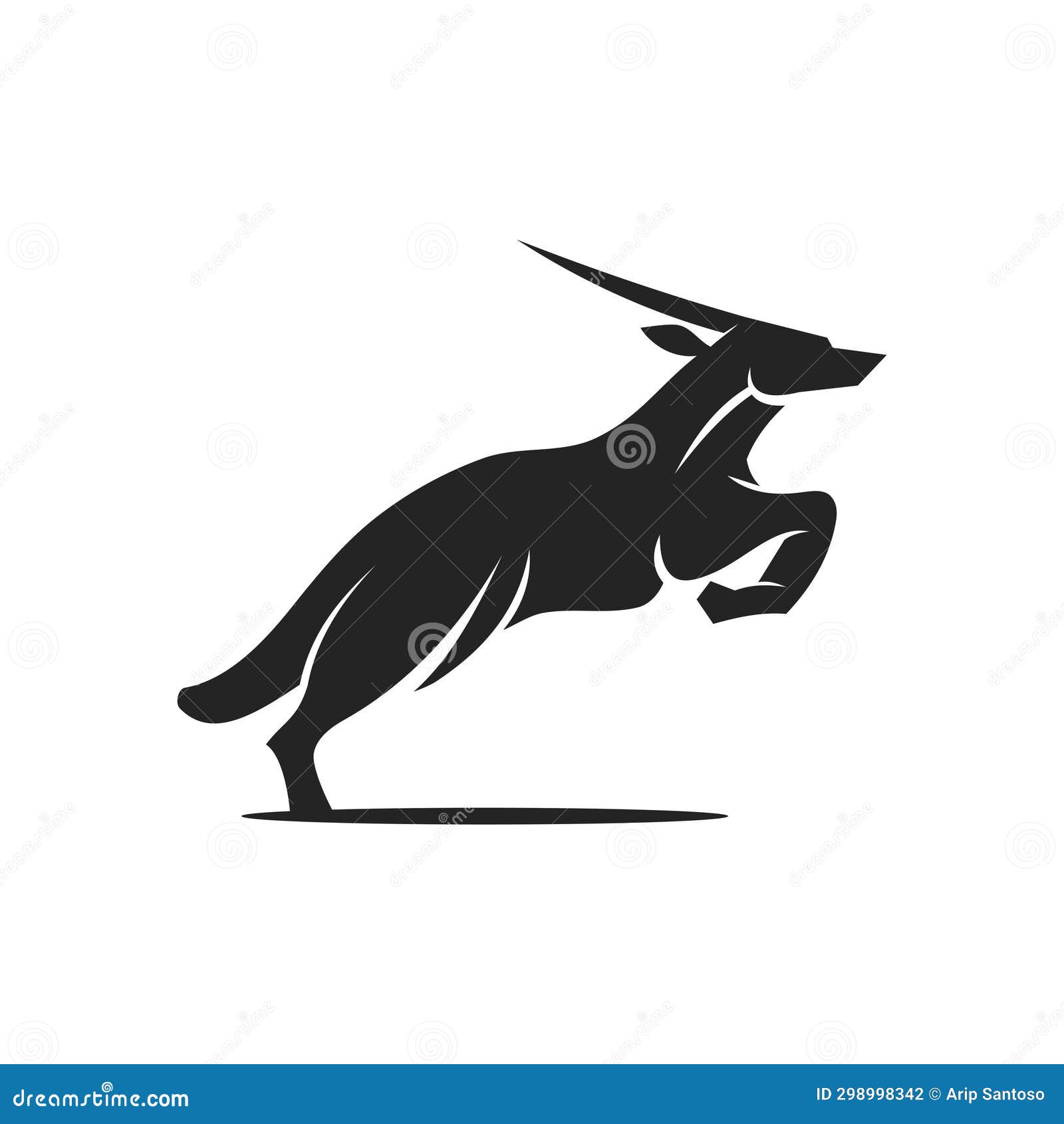 Oryx Logo Template Isolated. Brand Identity. Icon Abstract Vector ...